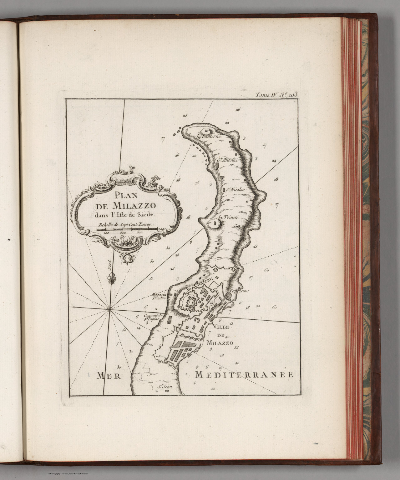 Plan de Milazzo dans I'isle de Sicile. - David Rumsey Historical Map ...