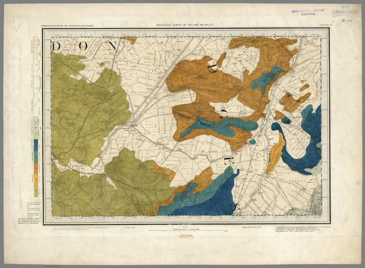 51. Ely, Cain, Cambridge, NW Quad. - David Rumsey Historical Map Collection