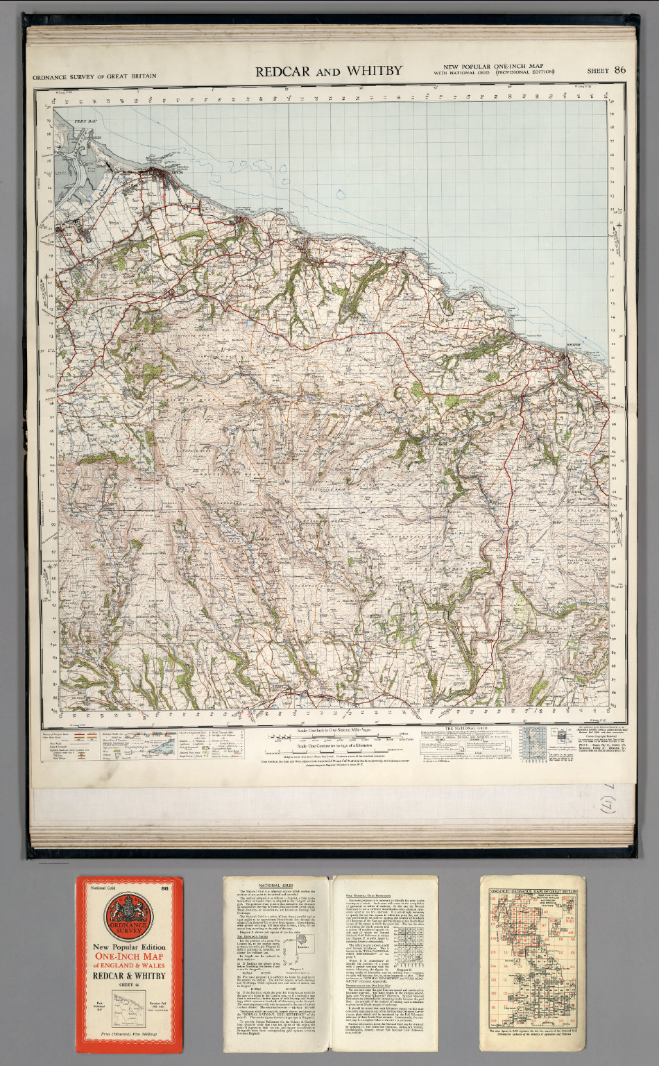 Sheet 86. Redcar and Whitby. - David Rumsey Historical Map Collection