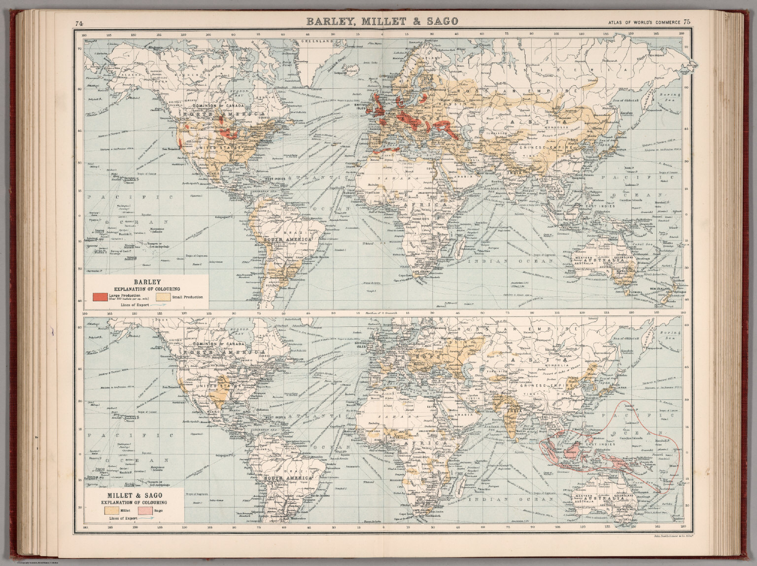 Barley, Millet and Sago. - David Rumsey Historical Map Collection