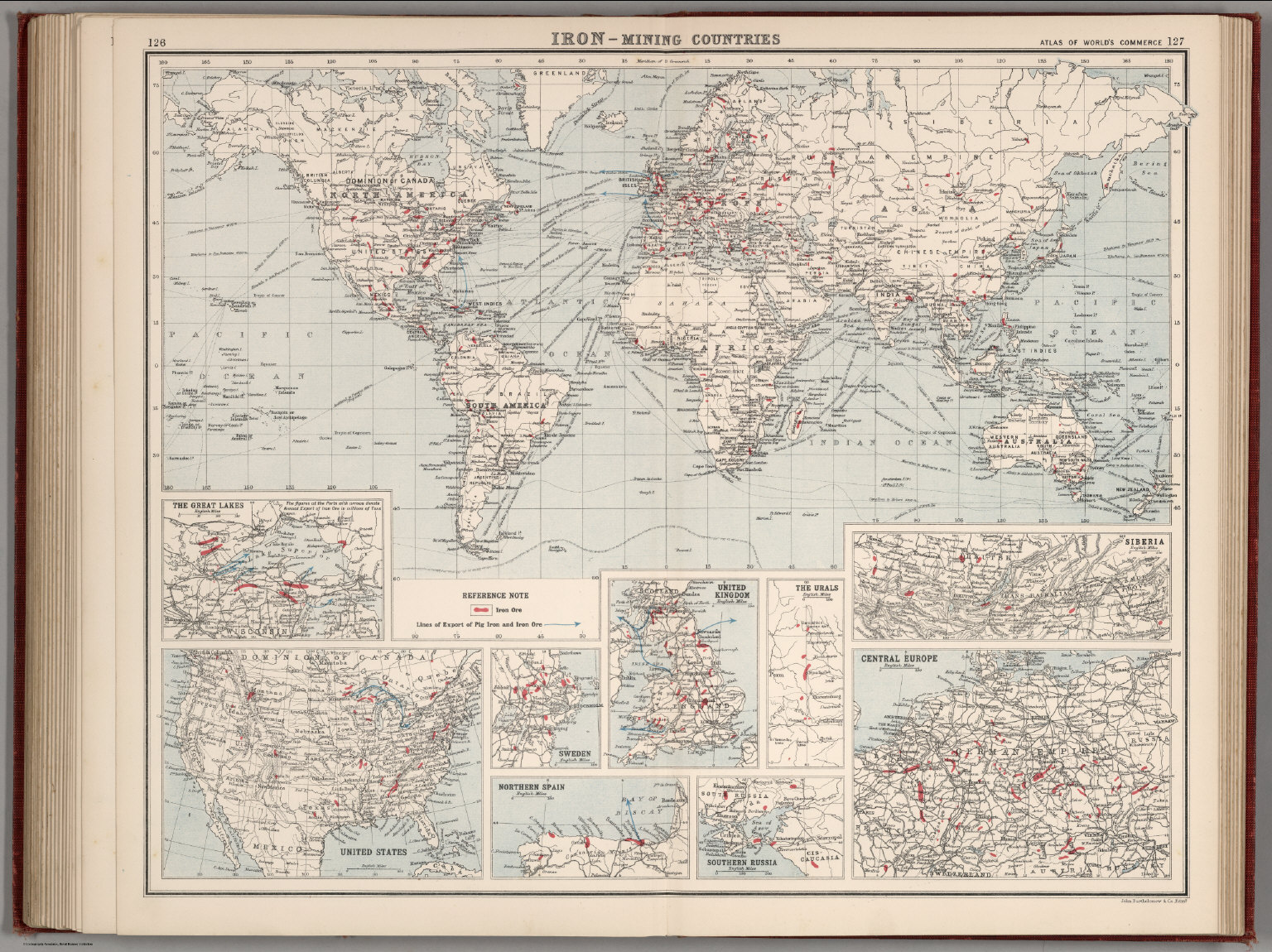 Iron - Mining Countries. - David Rumsey Historical Map Collection