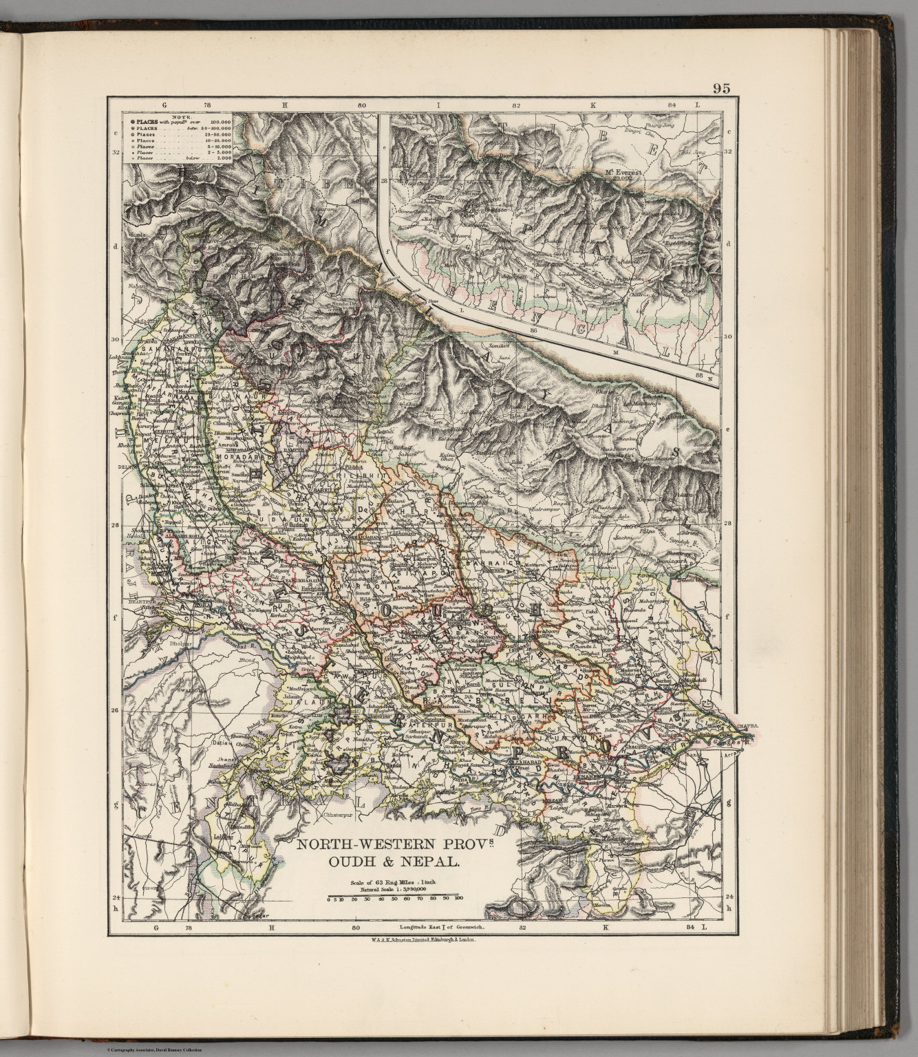 North-Western Provinces, Oudh, and Nepal. - David Rumsey Historical Map ...