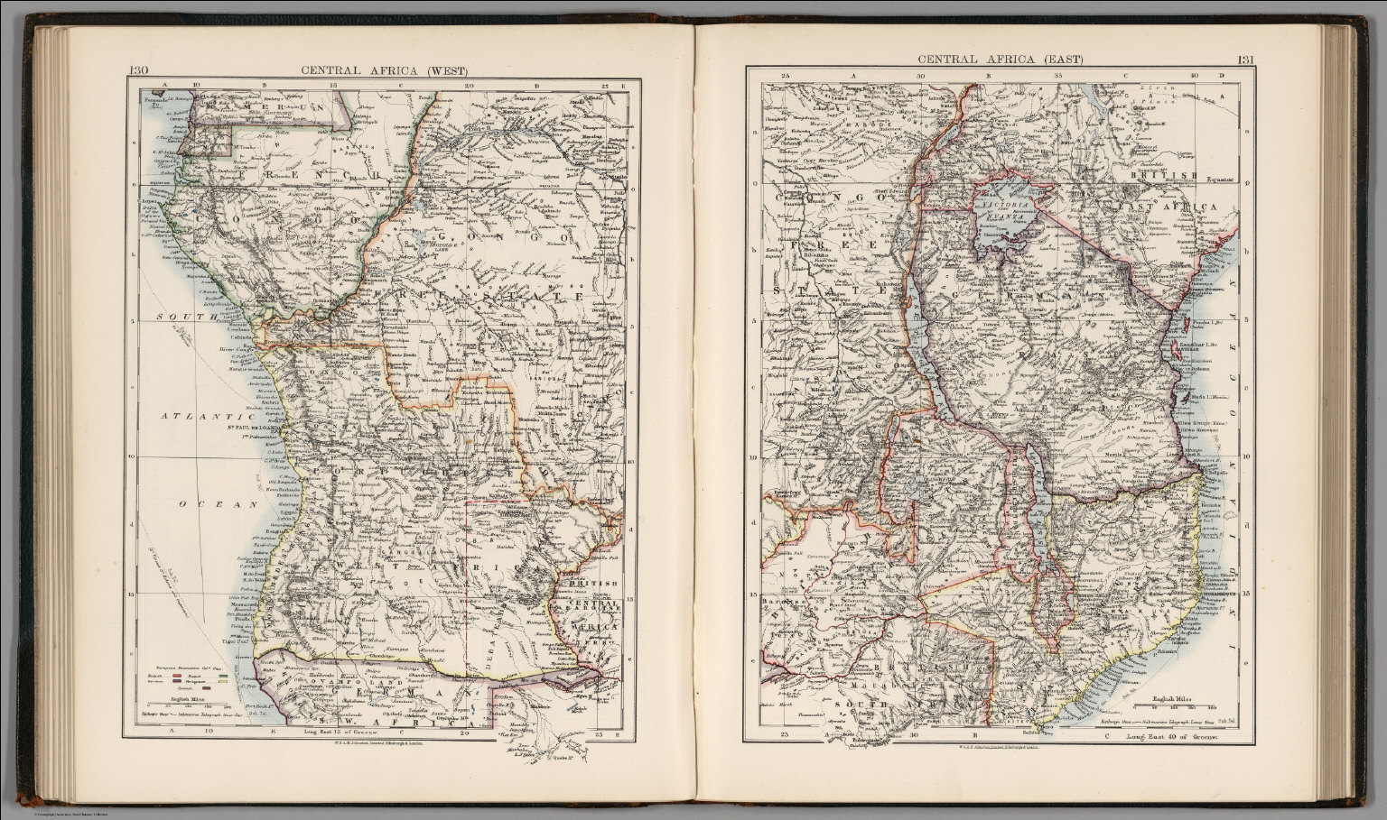 Central Africa (West). Central Africa (East). - David Rumsey Historical ...