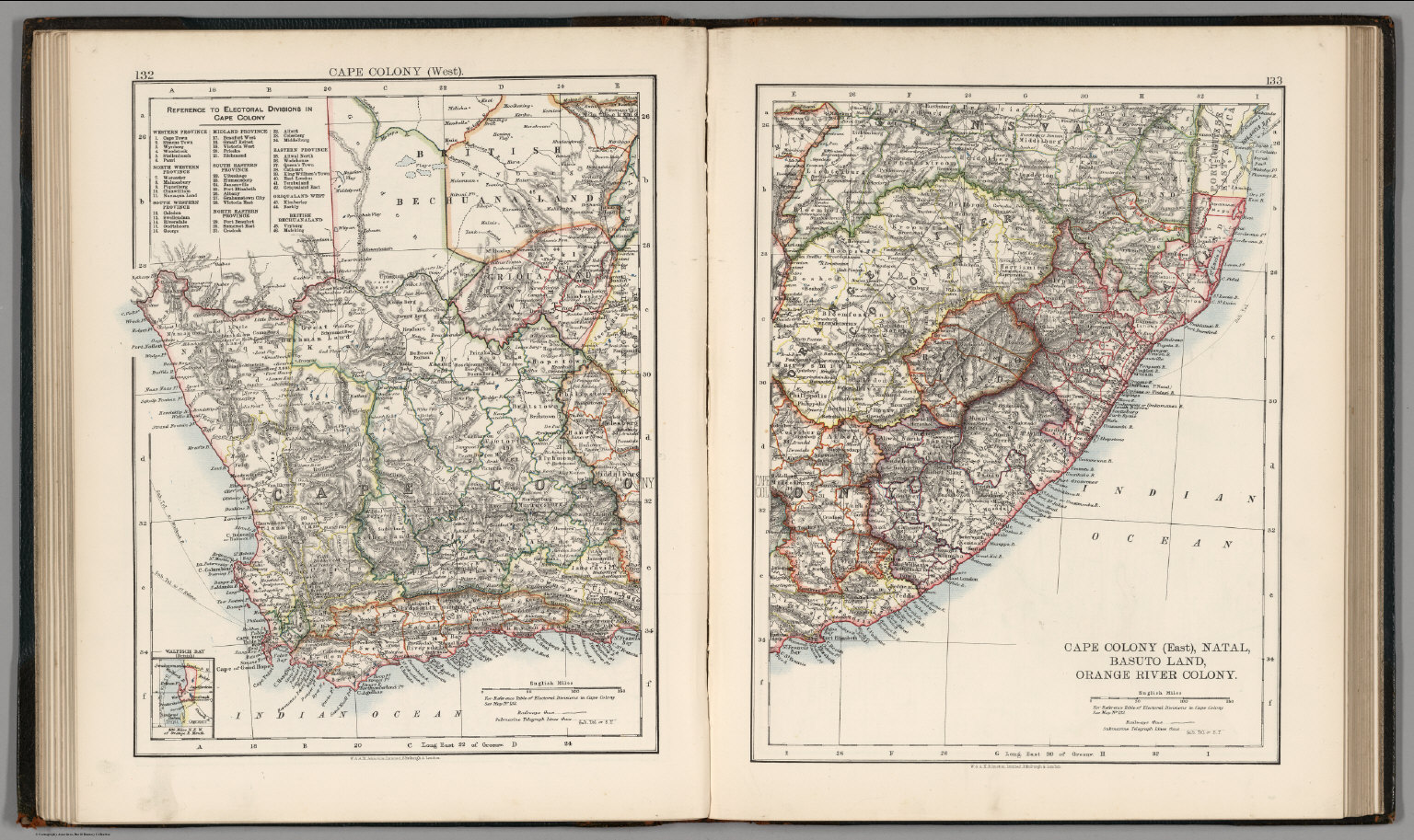 Cape Colony, Natal, Basuto Land, Orange River Colony. - David Rumsey ...