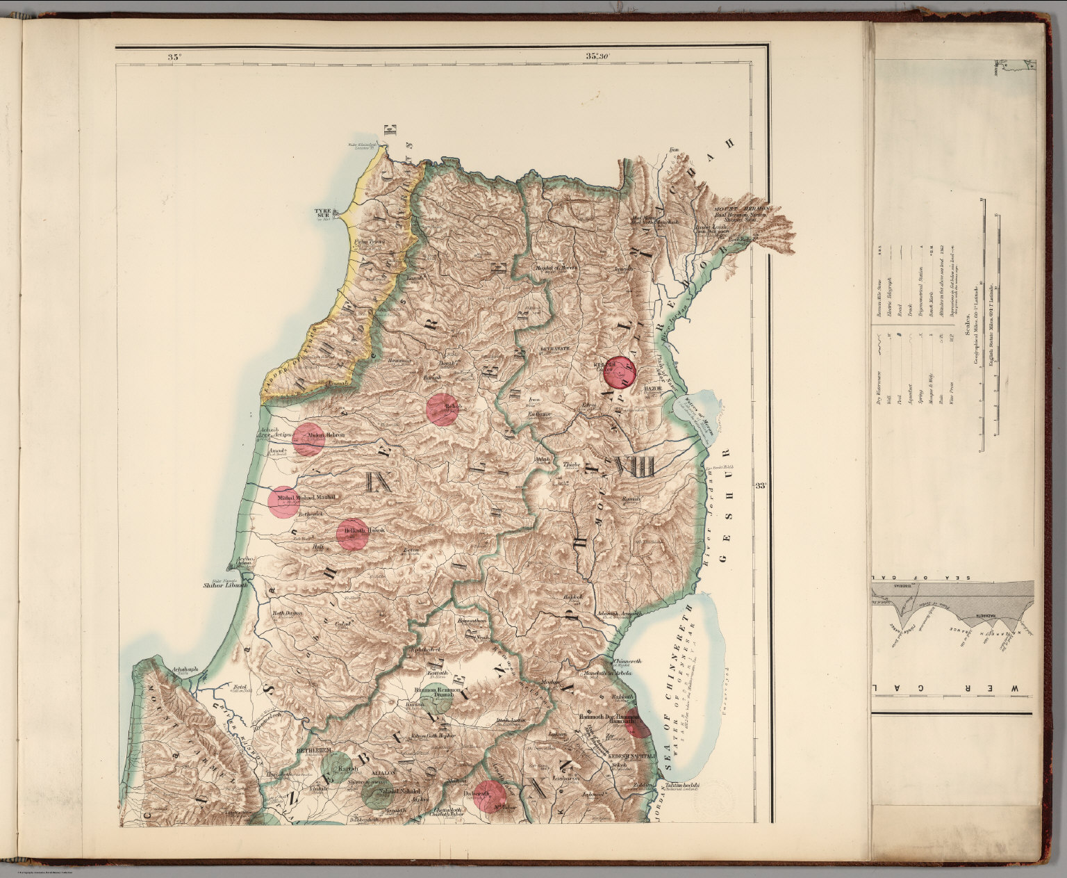 (Sheet 6). Western Palestine Illustrating The Old Testament, The ...
