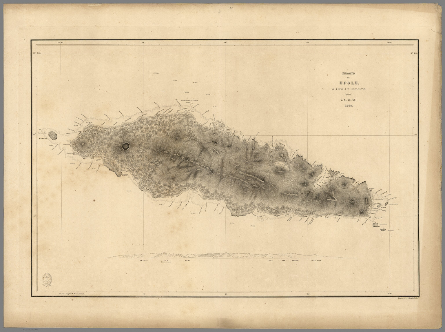 Island of Upolu, Samoan Group. - David Rumsey Historical Map Collection