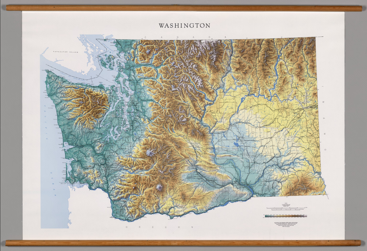 Washington -- Physical. - David Rumsey Historical Map Collection
