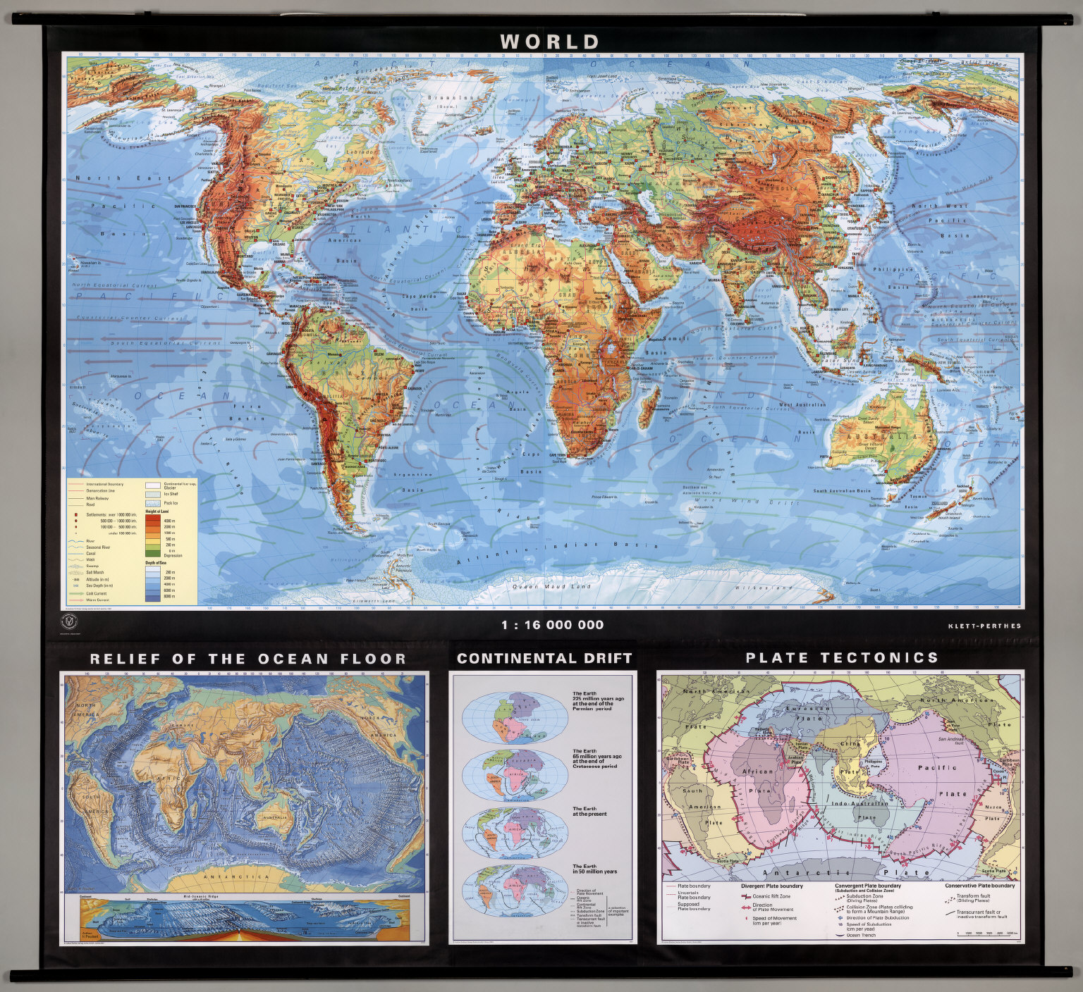 World -- Physical (Tectonics) - David Rumsey Historical Map Collection