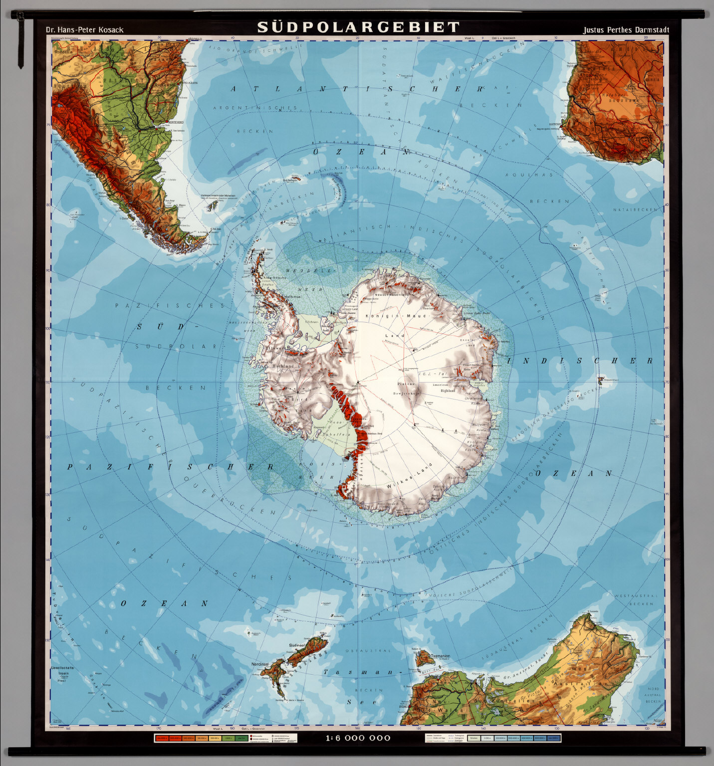 Antarctica -- Physical-Political - David Rumsey Historical Map Collection