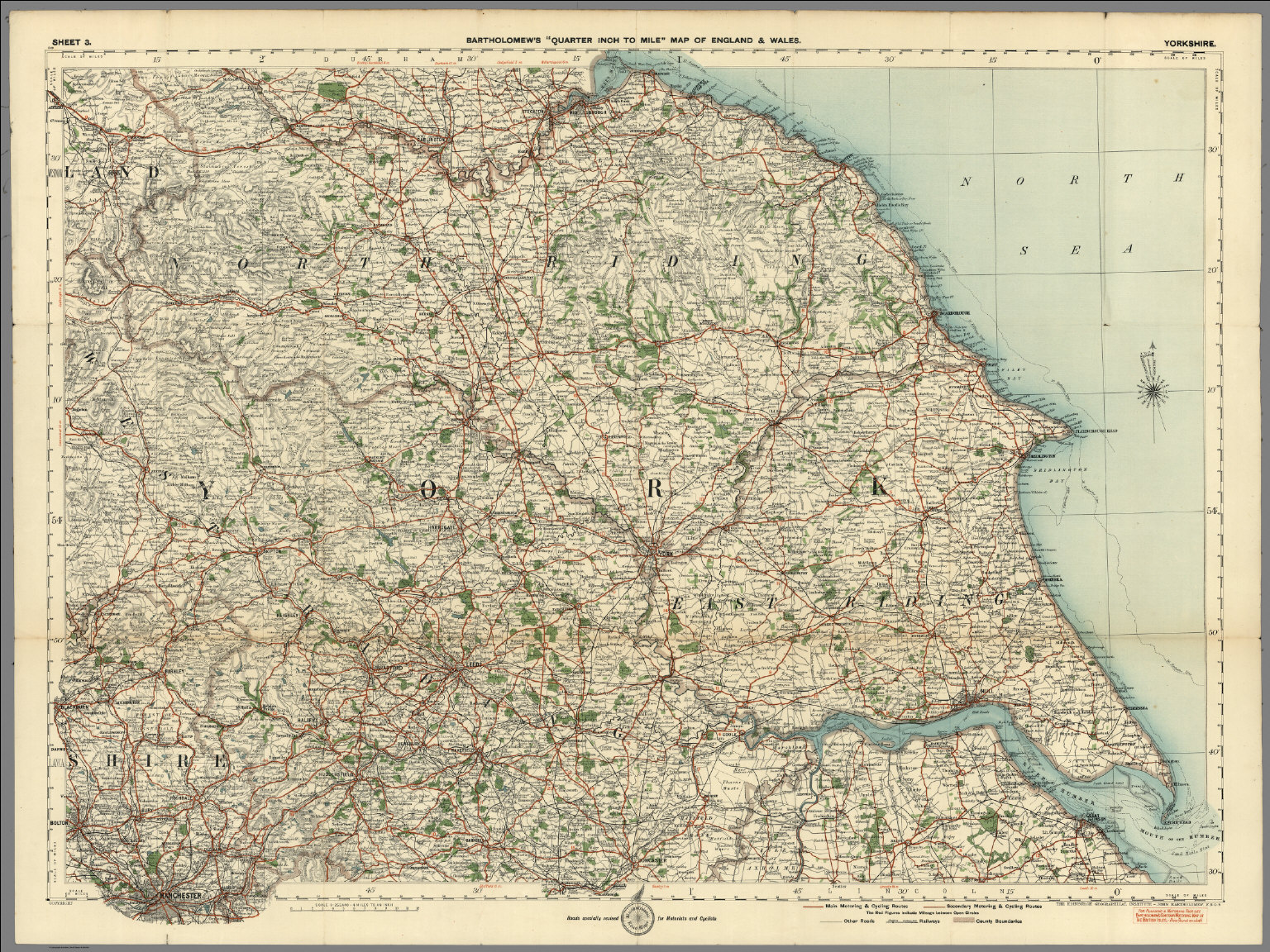 Sheet 3. Yorkshire. - David Rumsey Historical Map Collection