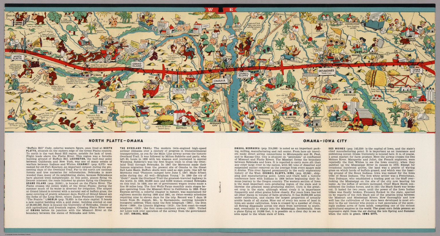 North Platte - Omaha. Omaha - Iowa City. - David Rumsey Historical Map ...