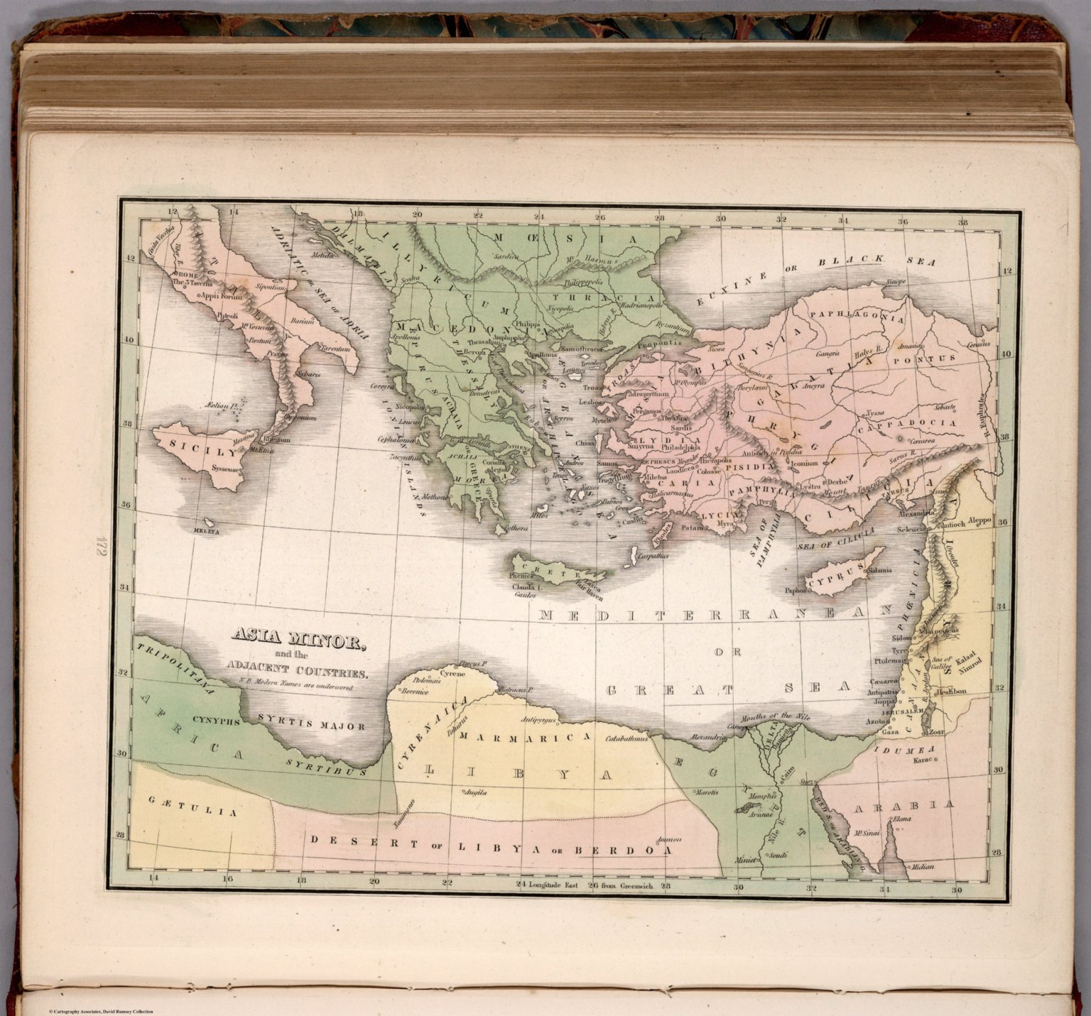Asia Minor and the adjacent countries - David Rumsey Historical Map ...
