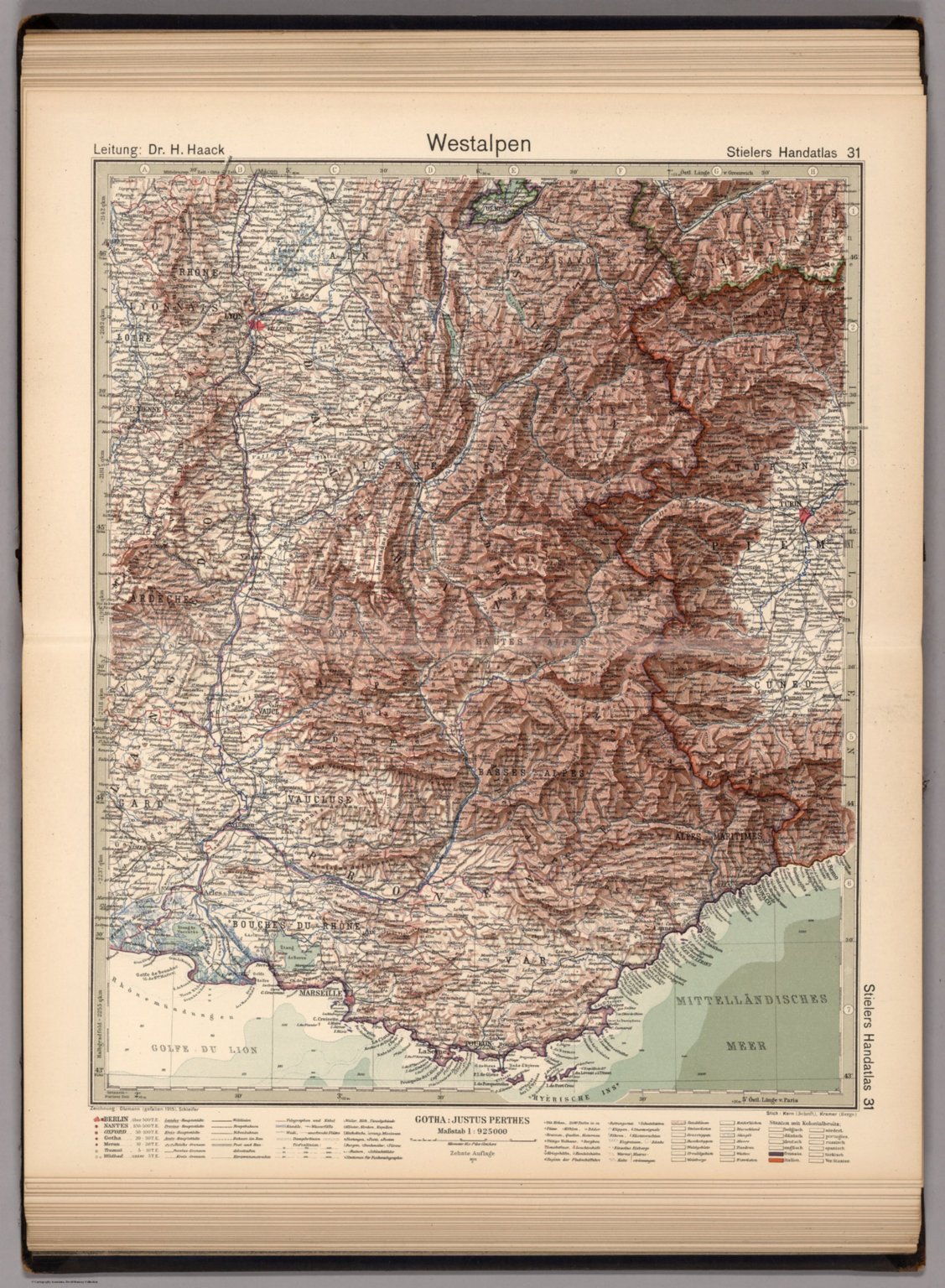 31. Westalpen. Western Alps. - David Rumsey Historical Map Collection