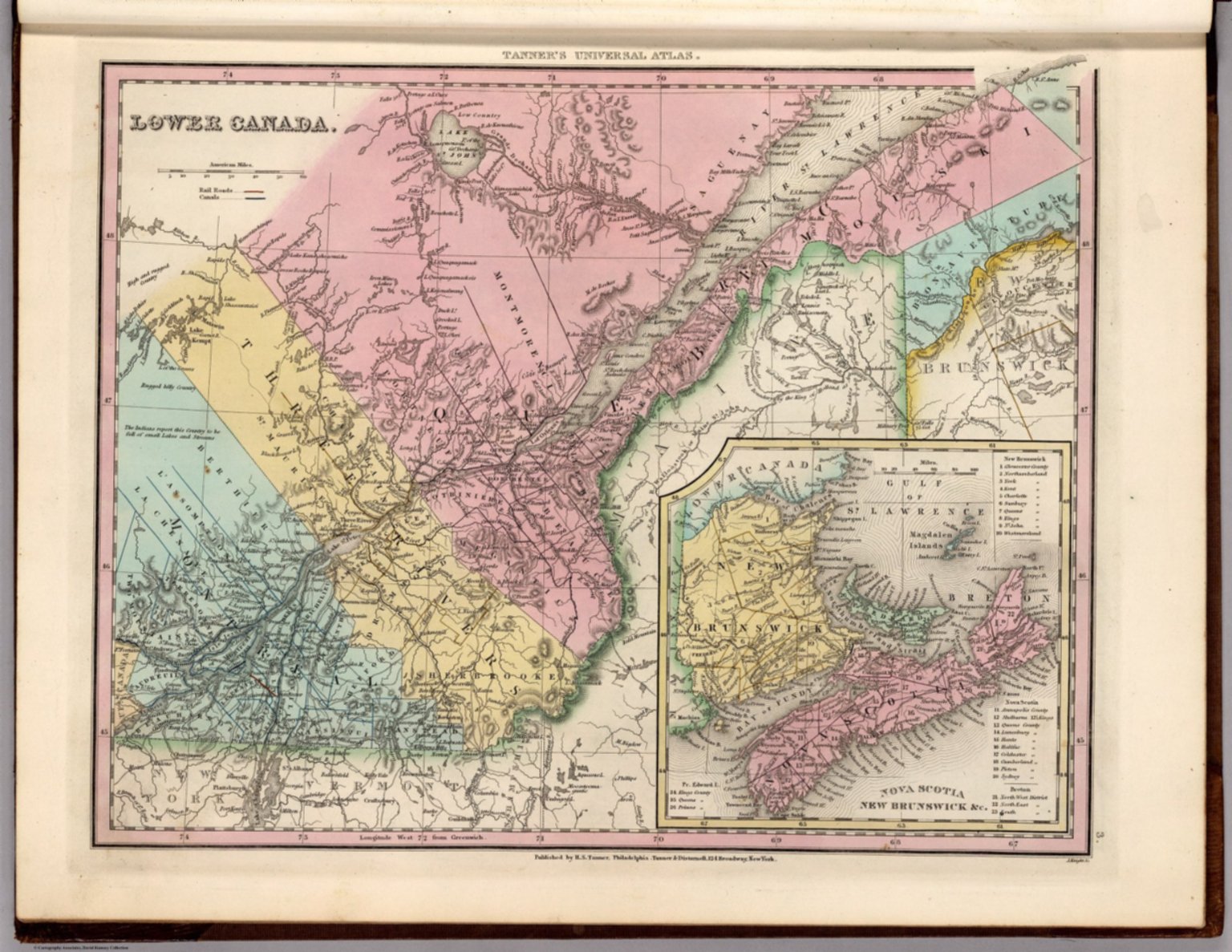 Lower Canada. - David Rumsey Historical Map Collection