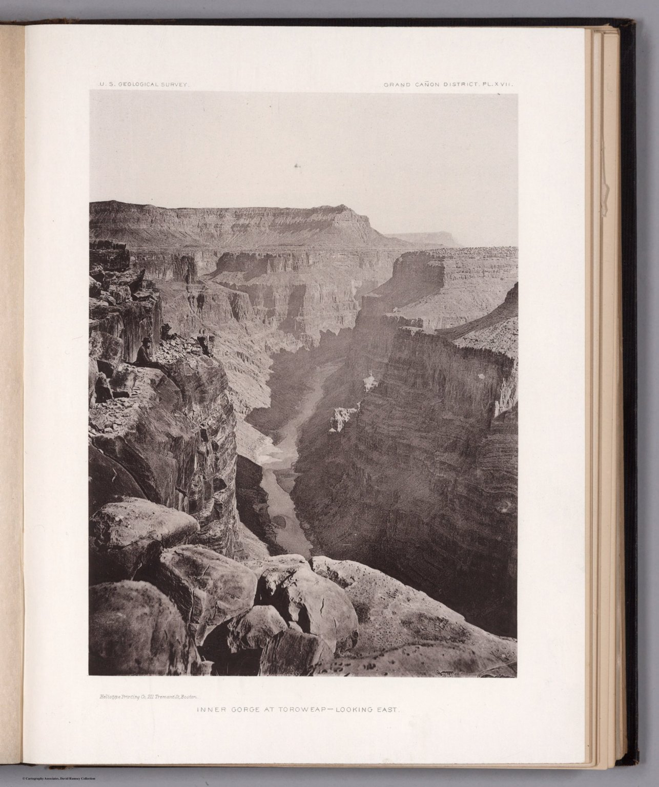 View: Pl. XVII. Inner Gorge at Toroweap - Lookng East. - David Rumsey ...