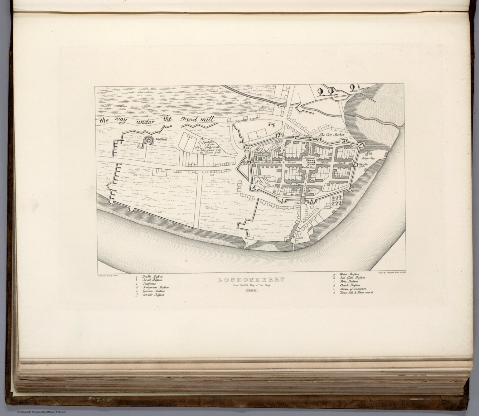 Londonderry from Neville's Map of the Siege. 1689. - David Rumsey ...