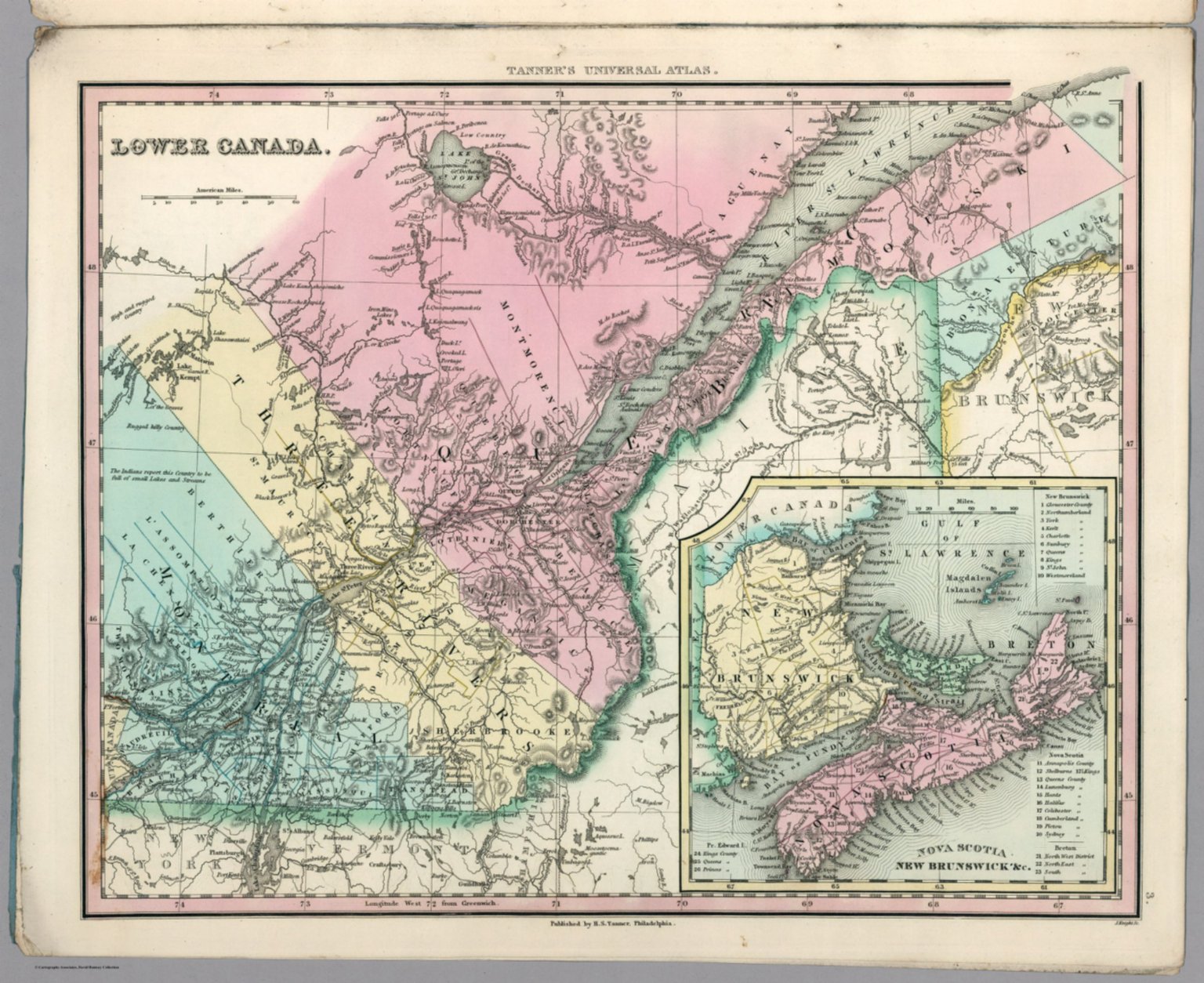 Lower Canada. - David Rumsey Historical Map Collection