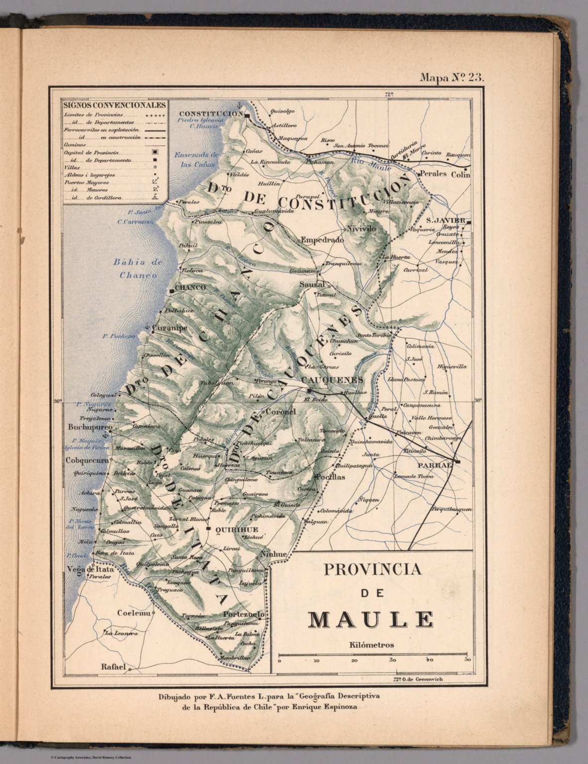 Mapa No. 23. Provincia de Maule. - David Rumsey Historical Map Collection