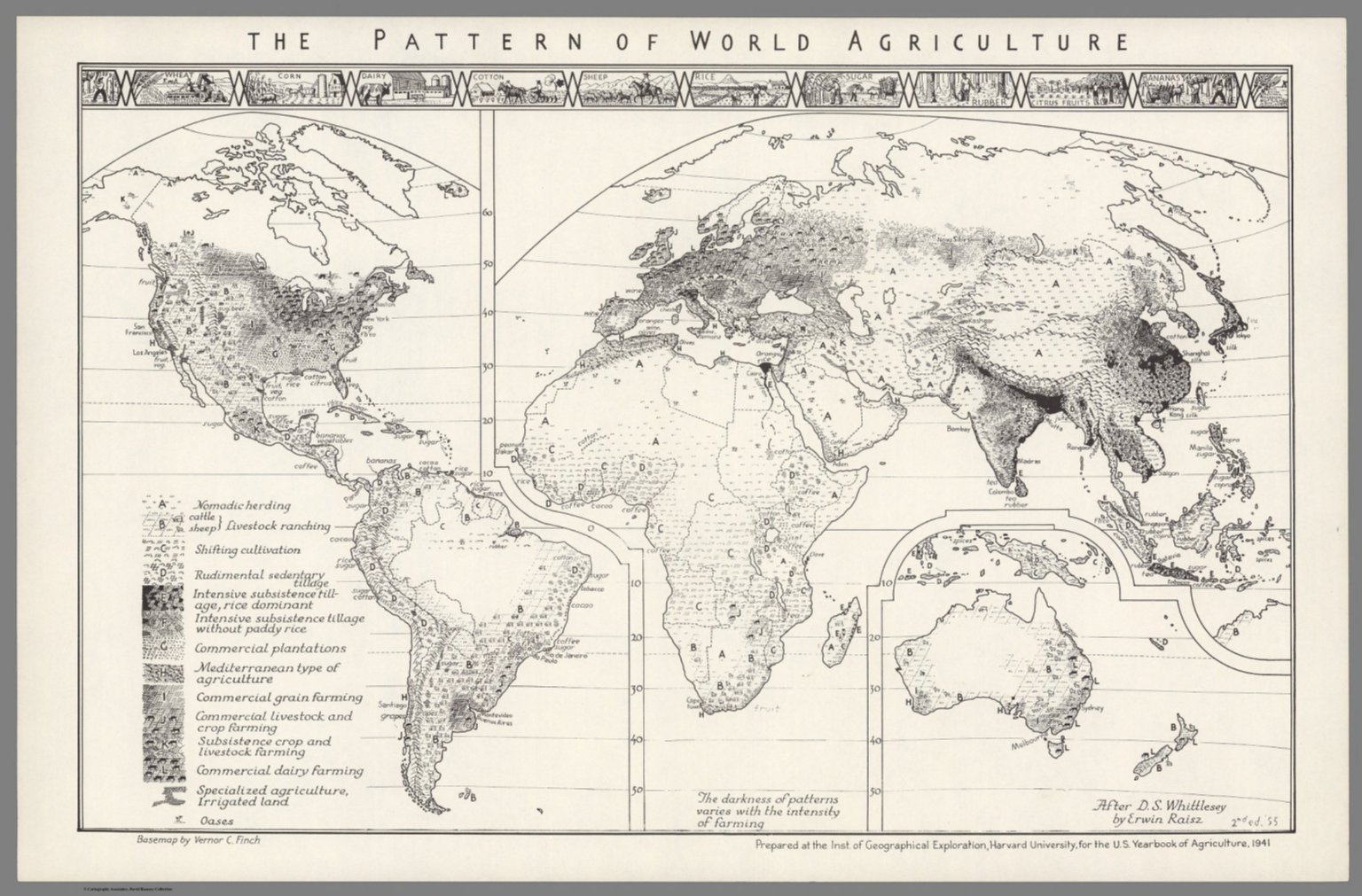 Pattern of World Agriculture. - David Rumsey Historical Map Collection