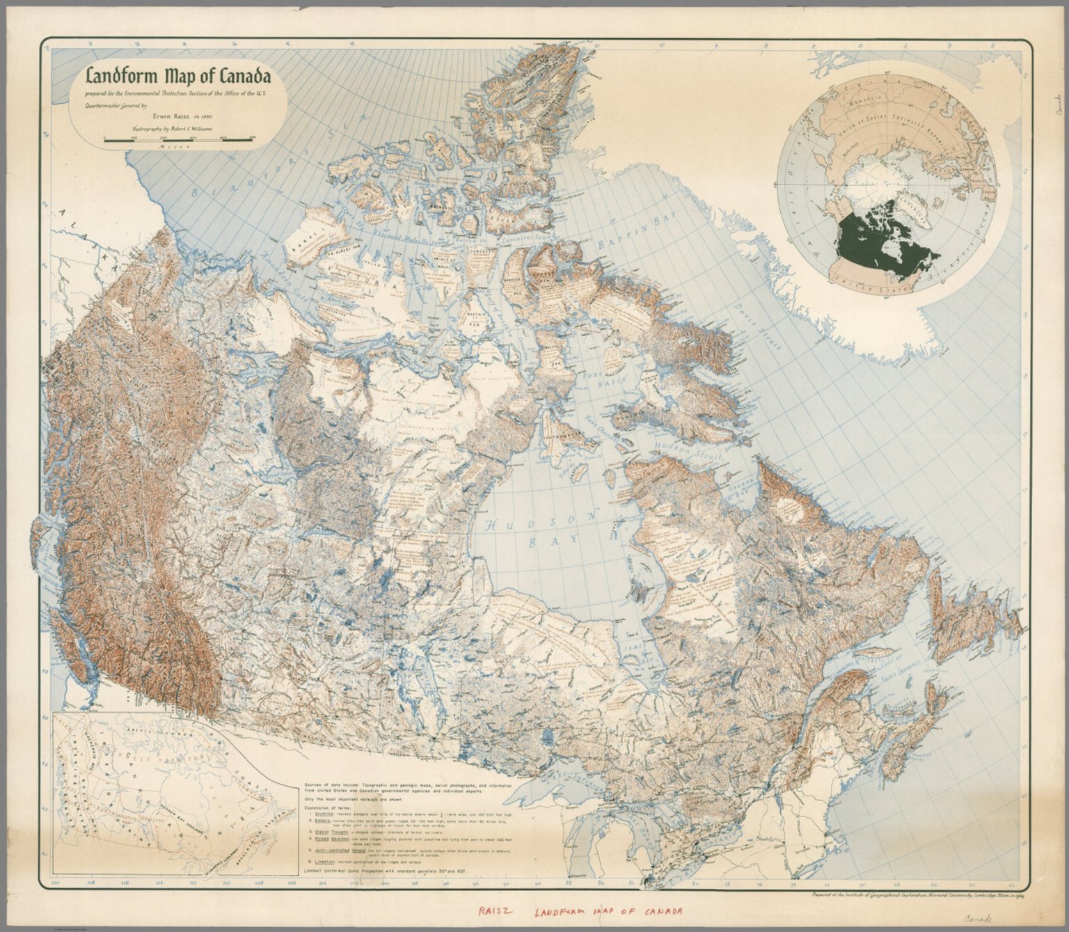 Landform Map of Canada. - David Rumsey Historical Map Collection