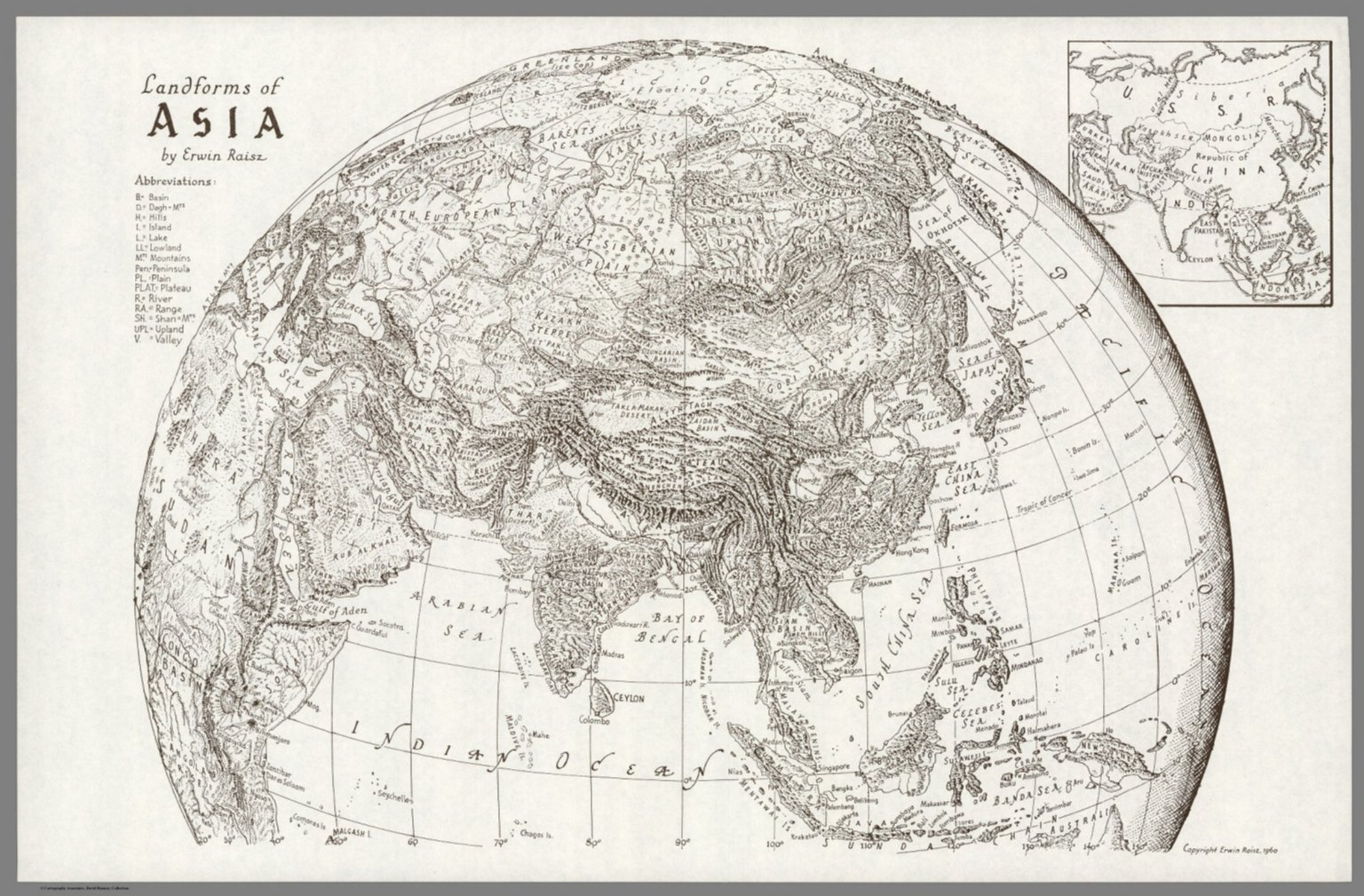 Landforms of Asia. - David Rumsey Historical Map Collection