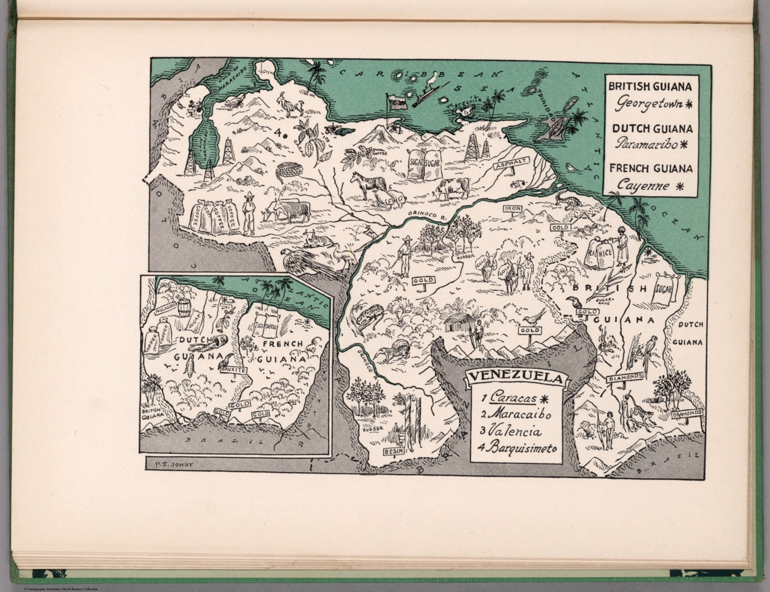 Venezuela. Dutch Guiana. French Guiana. - David Rumsey Historical Map ...