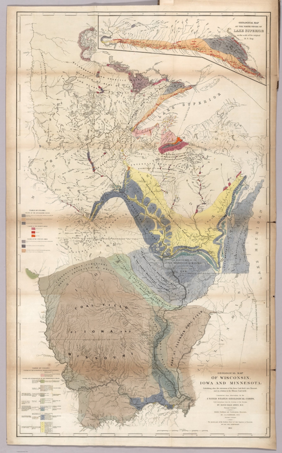 Geological map of Wisconsin, Iowa and Minnesota - David Rumsey ...