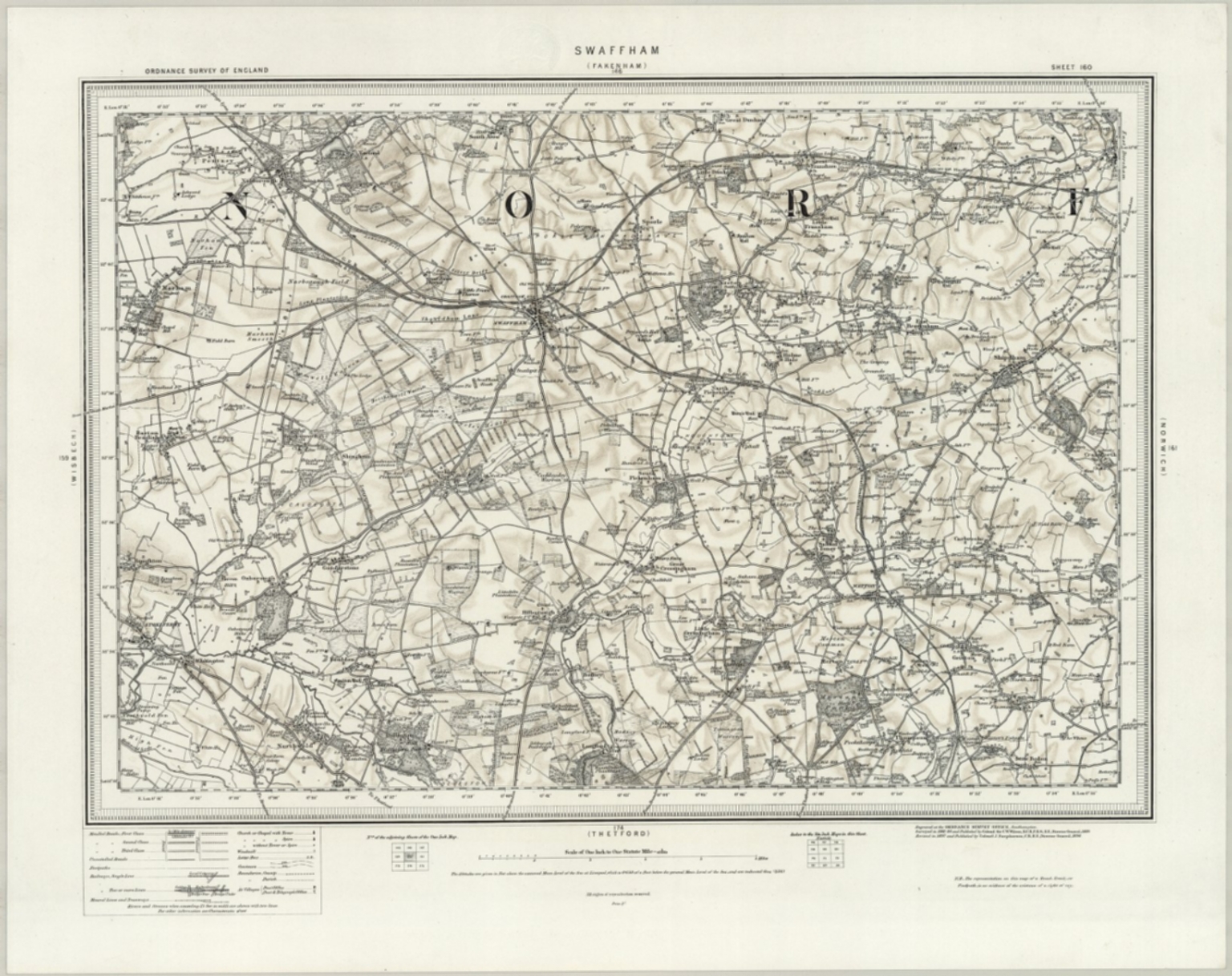 160 Swaffham (Hills) - David Rumsey Historical Map Collection