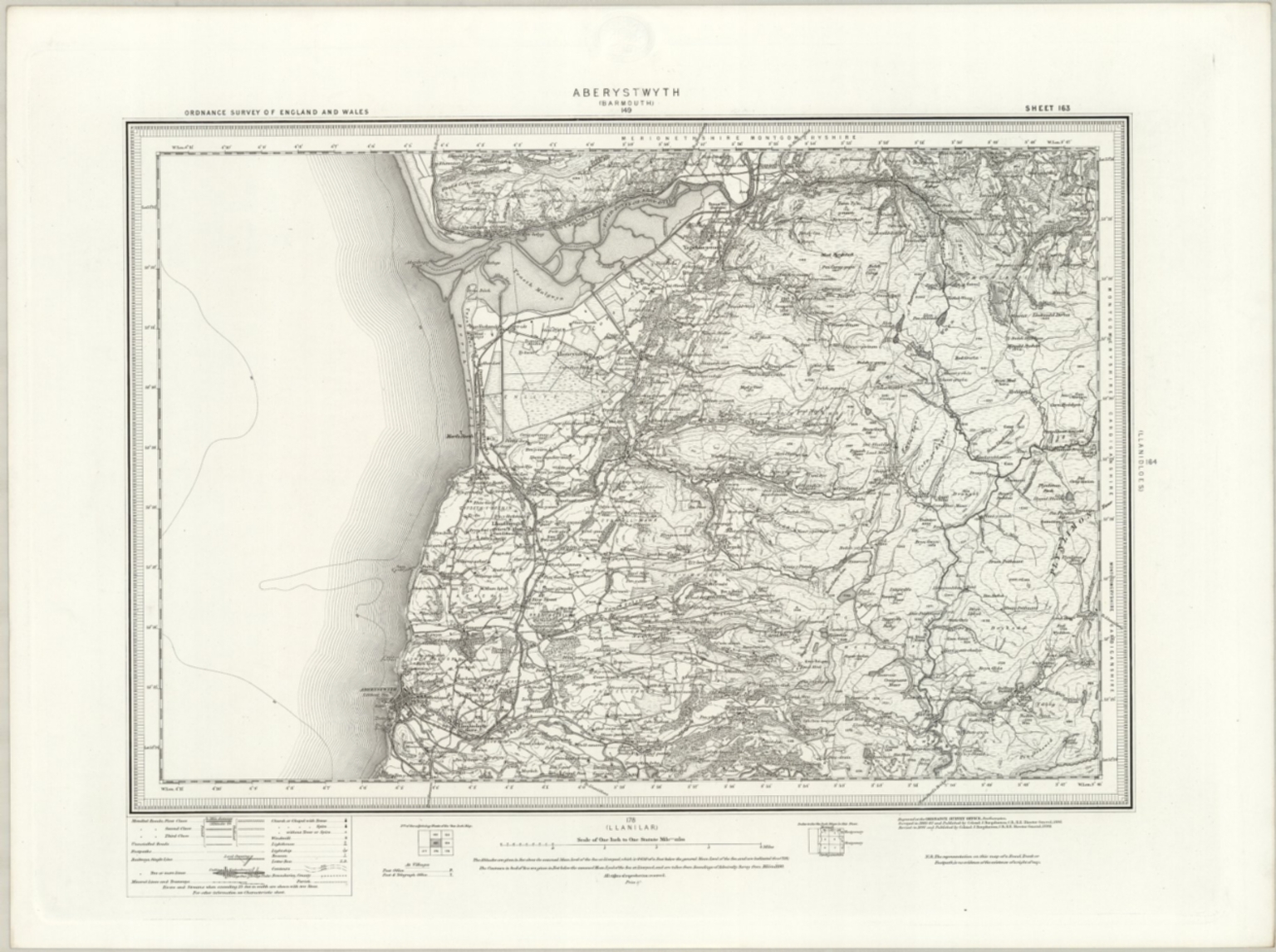 163 Aberystwyth (Outline) - David Rumsey Historical Map Collection