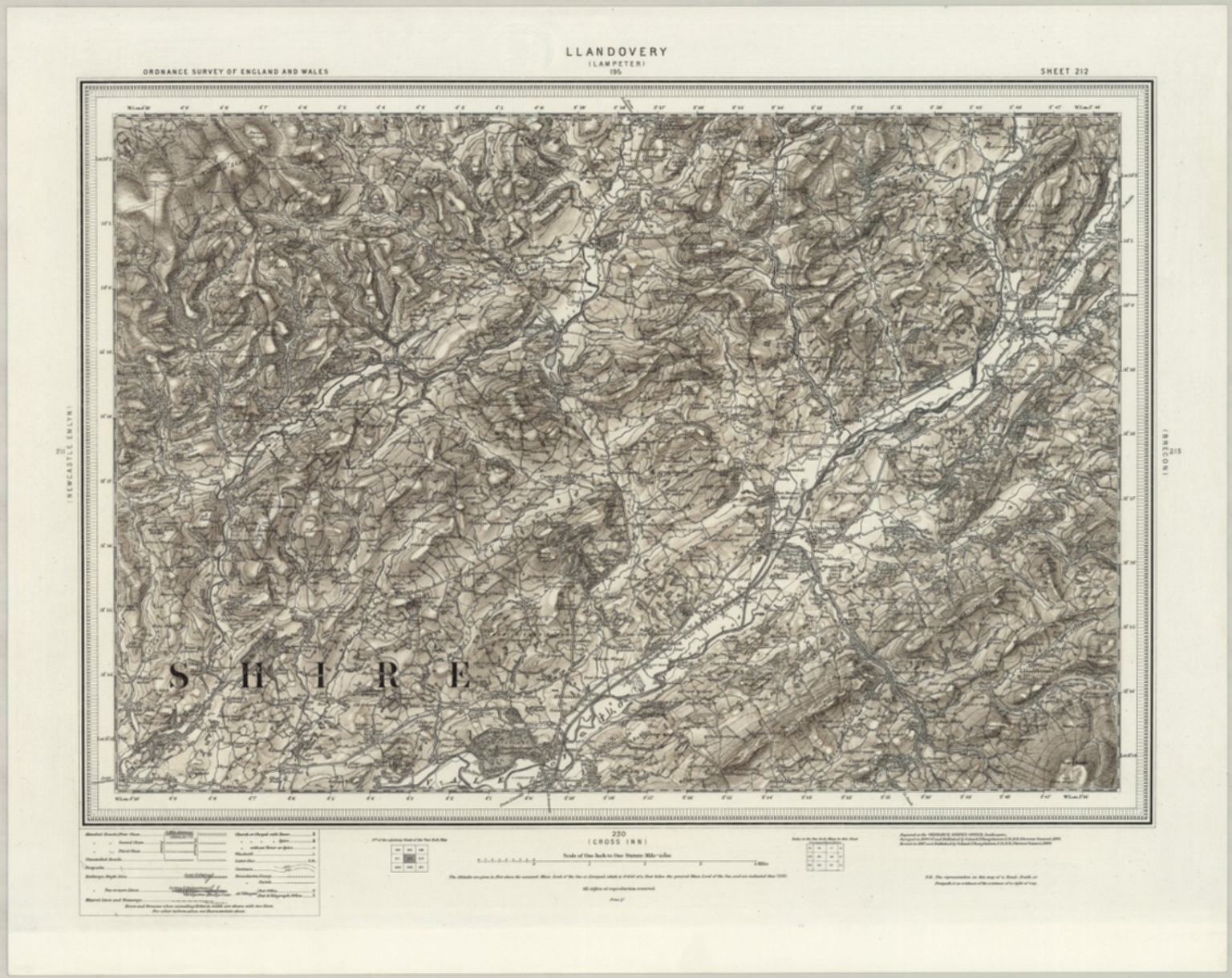 212 Llandovery (Hills) - David Rumsey Historical Map Collection