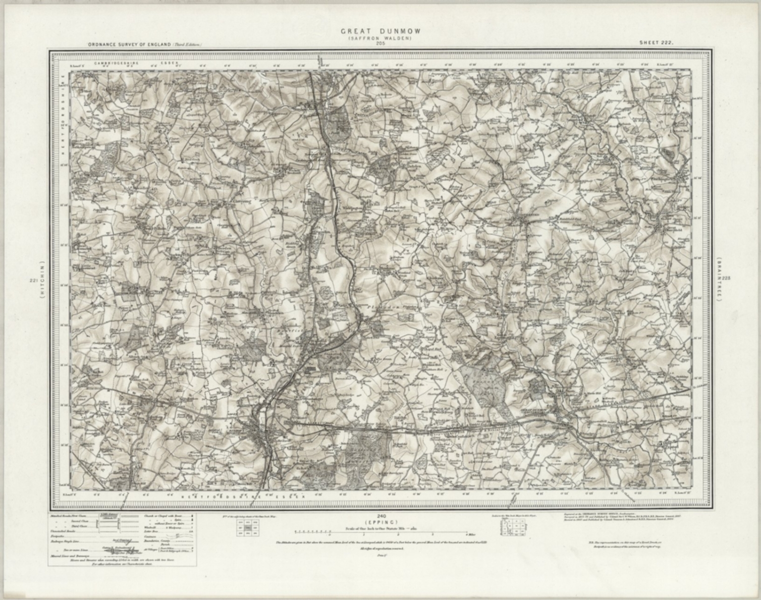 222 Great Dunmow (Hills) - David Rumsey Historical Map Collection