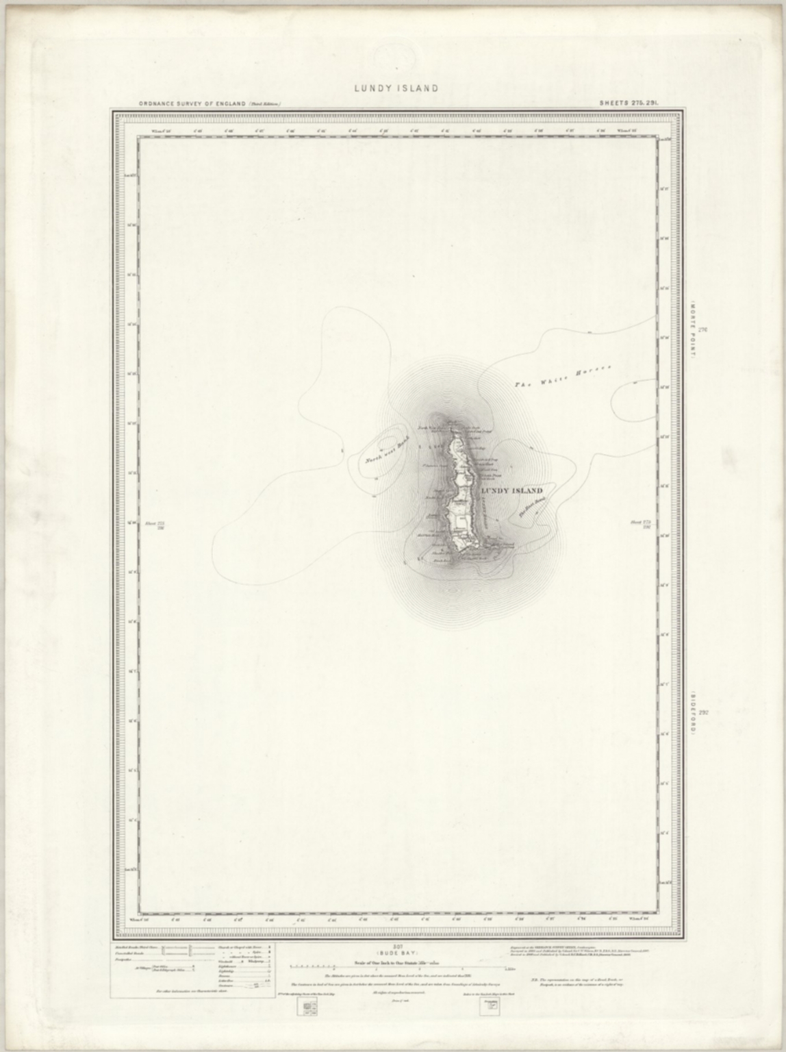 275 Lundy Island (Outline) - David Rumsey Historical Map Collection