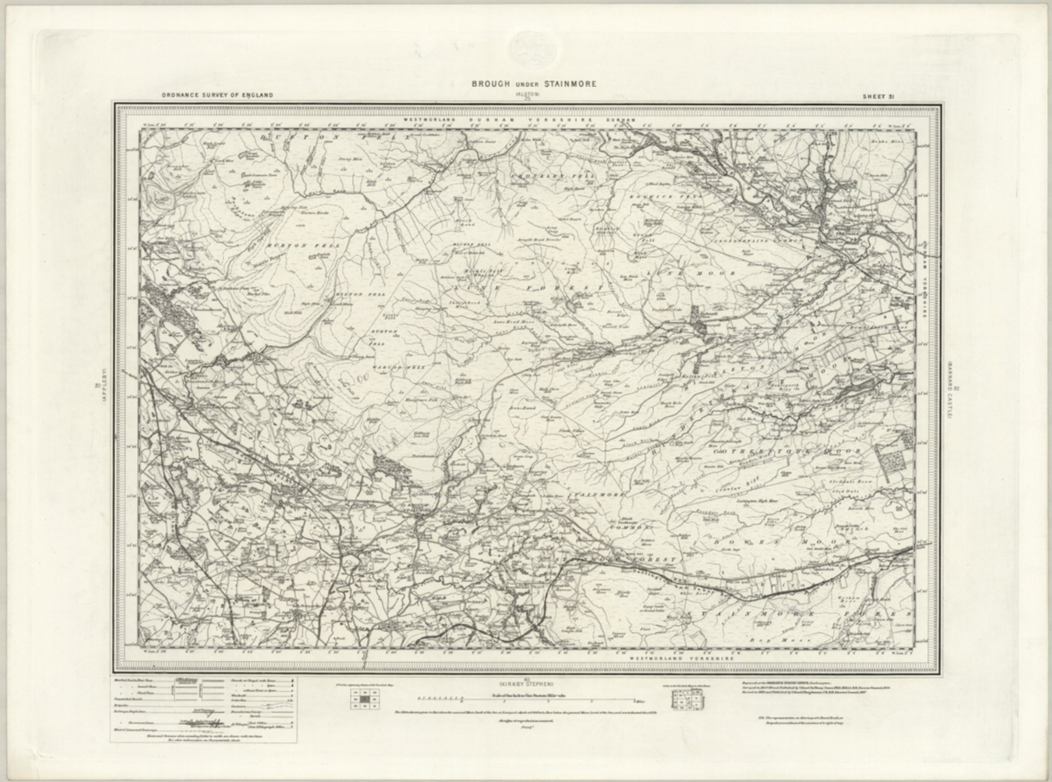 31 Brough under Stainmore (Outline) - David Rumsey Historical Map ...