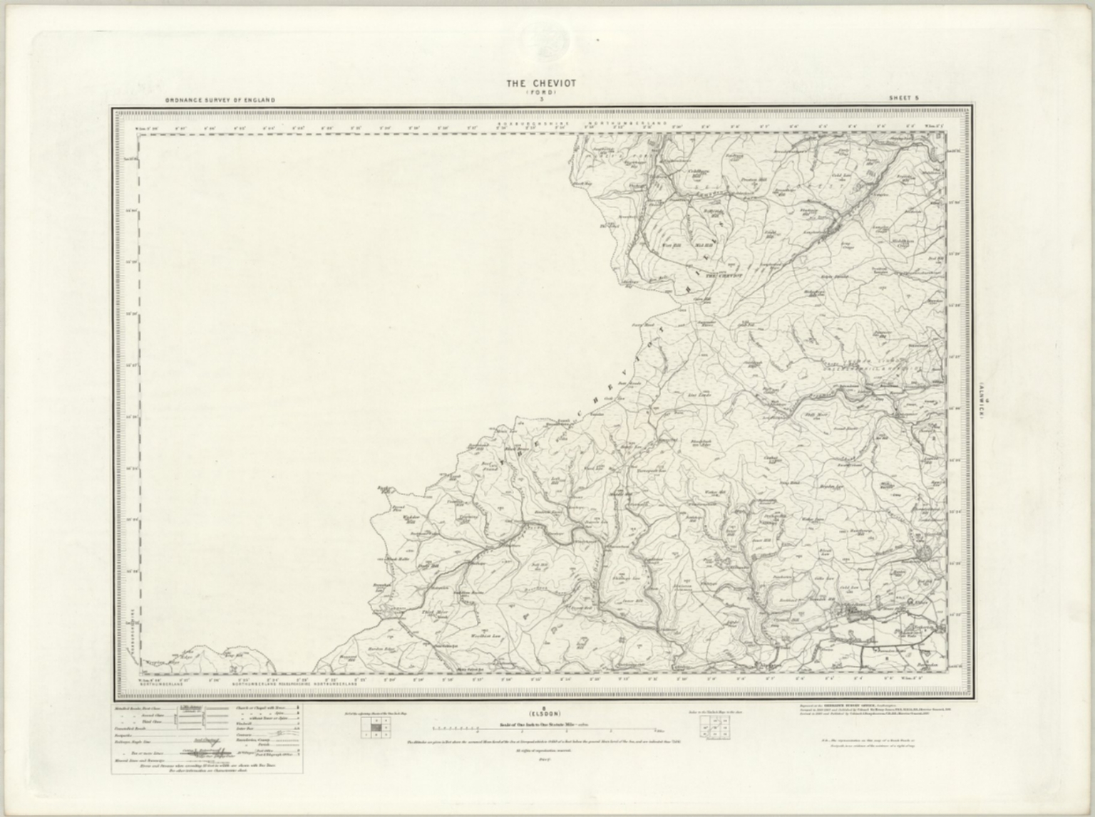 5 The Cheviot (Outline) - David Rumsey Historical Map Collection