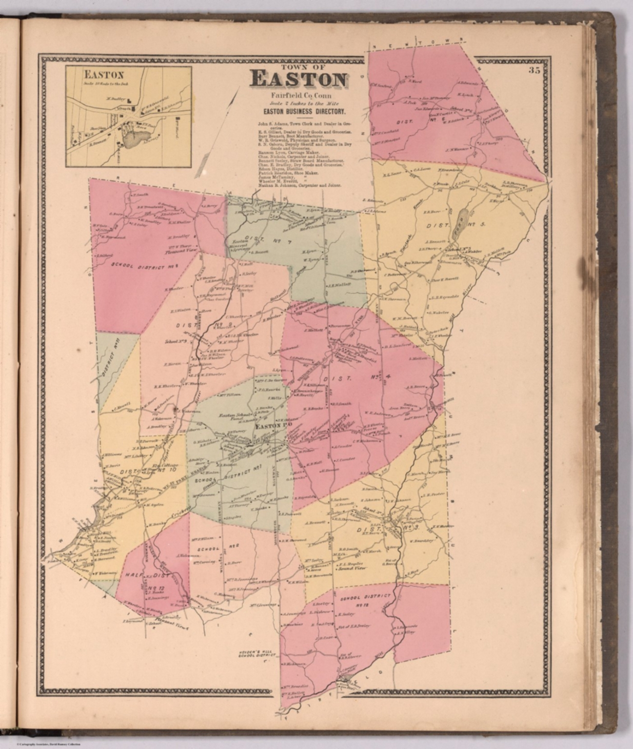 Town of Easton, Fairfield County, Connecticut. Easton. - David Rumsey ...