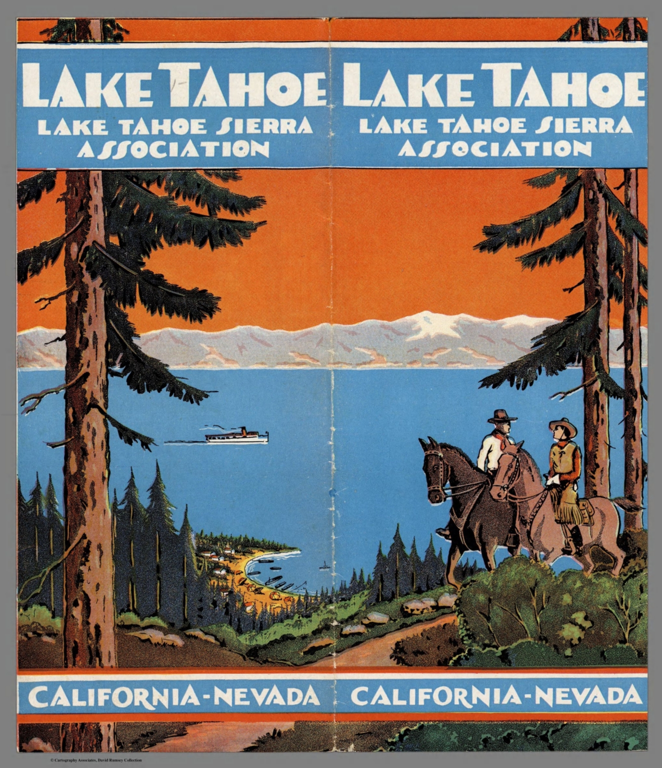 Covers: Lake Tahoe - Sierra Association. California -- Nevada. - David ...