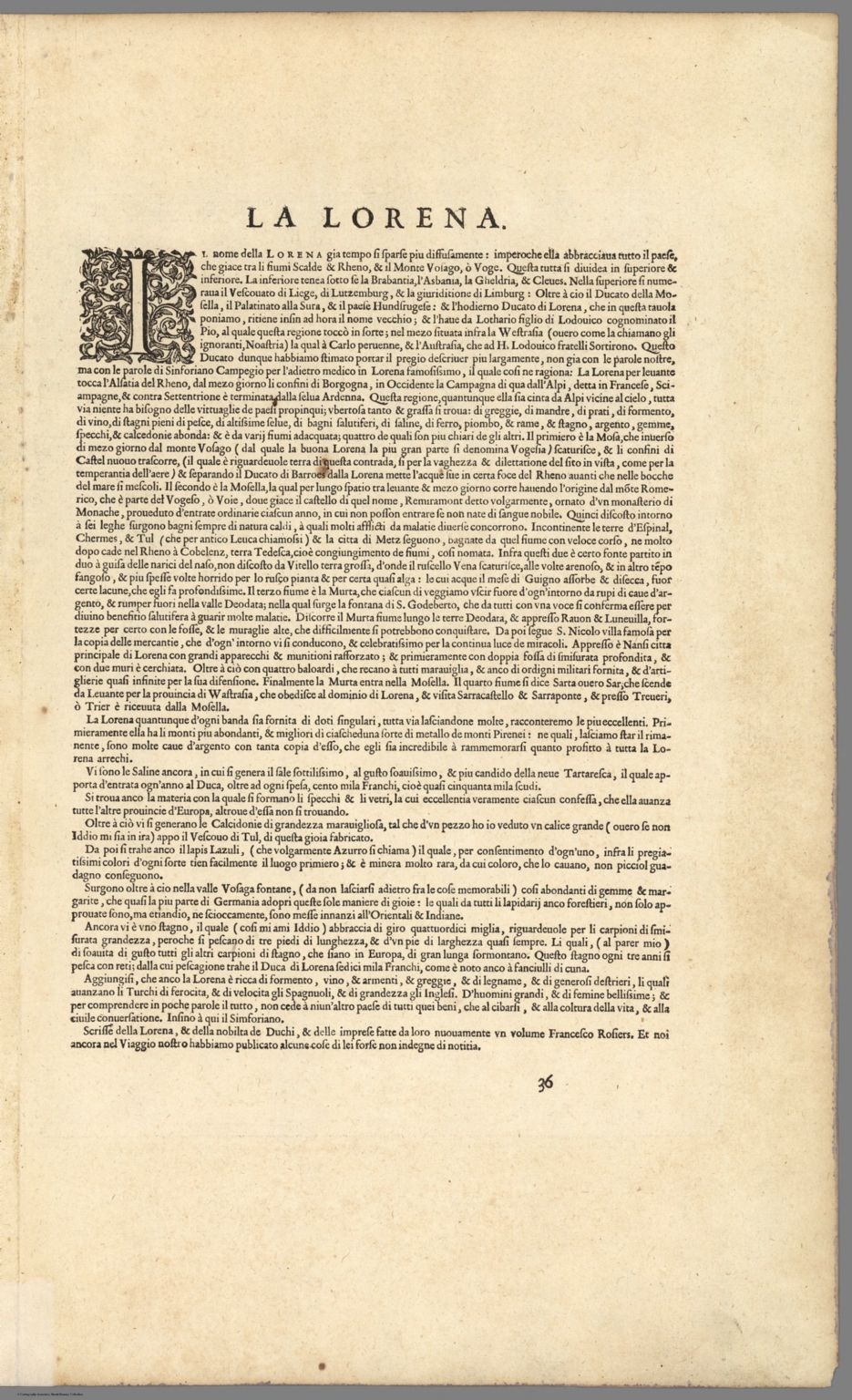 Text: La Lorena. 36 - David Rumsey Historical Map Collection