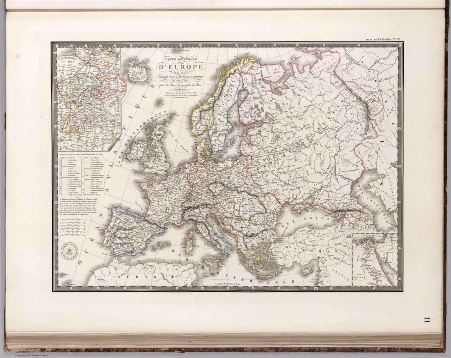 Carte generale d'Europe en 1813 - David Rumsey Historical Map Collection