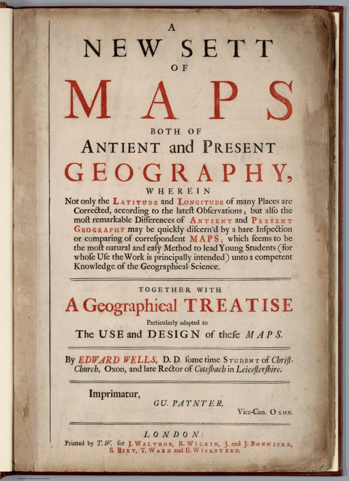 Title Page: A new set of maps both of antient and present geography ...