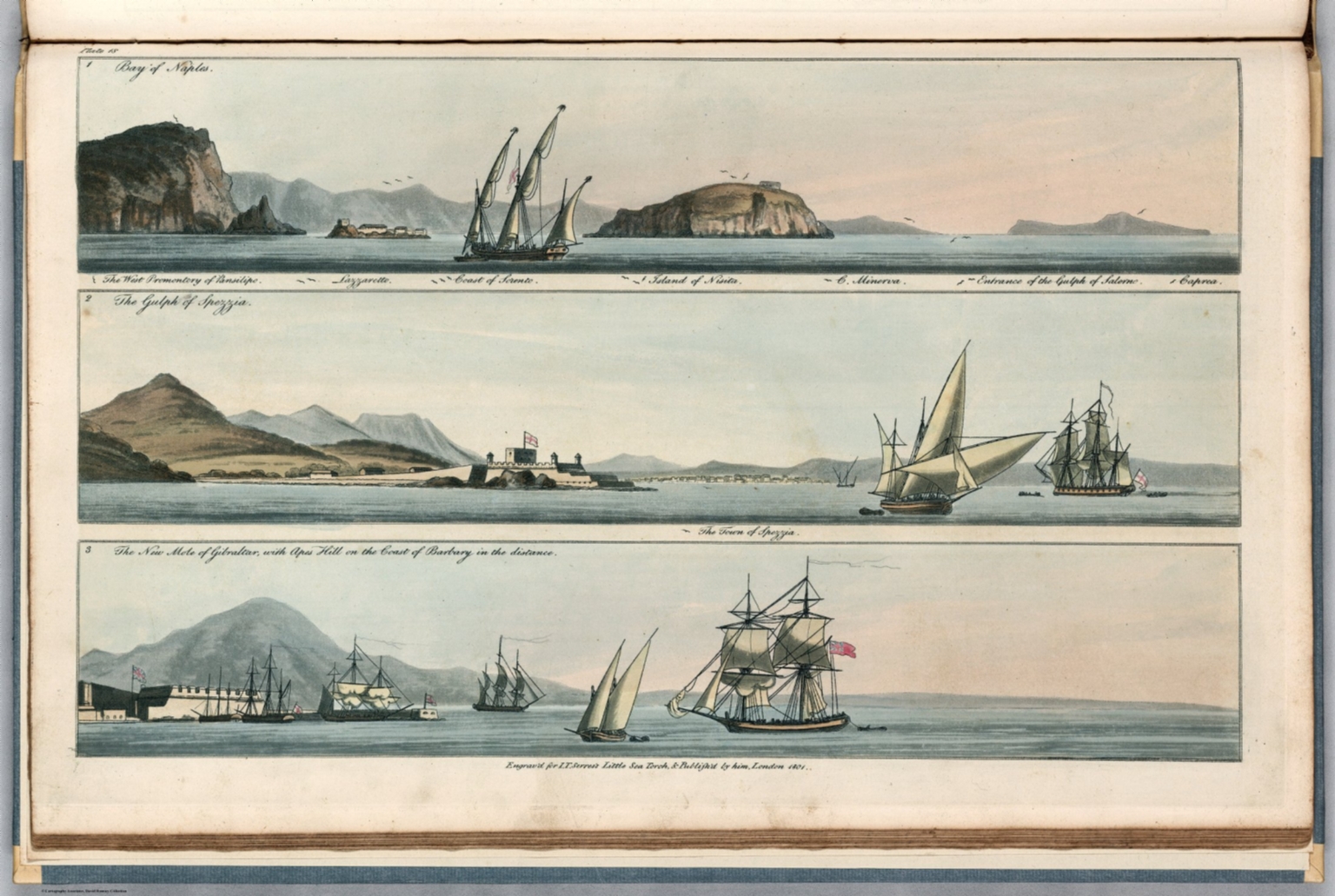 Plate 18. 3 Views - David Rumsey Historical Map Collection