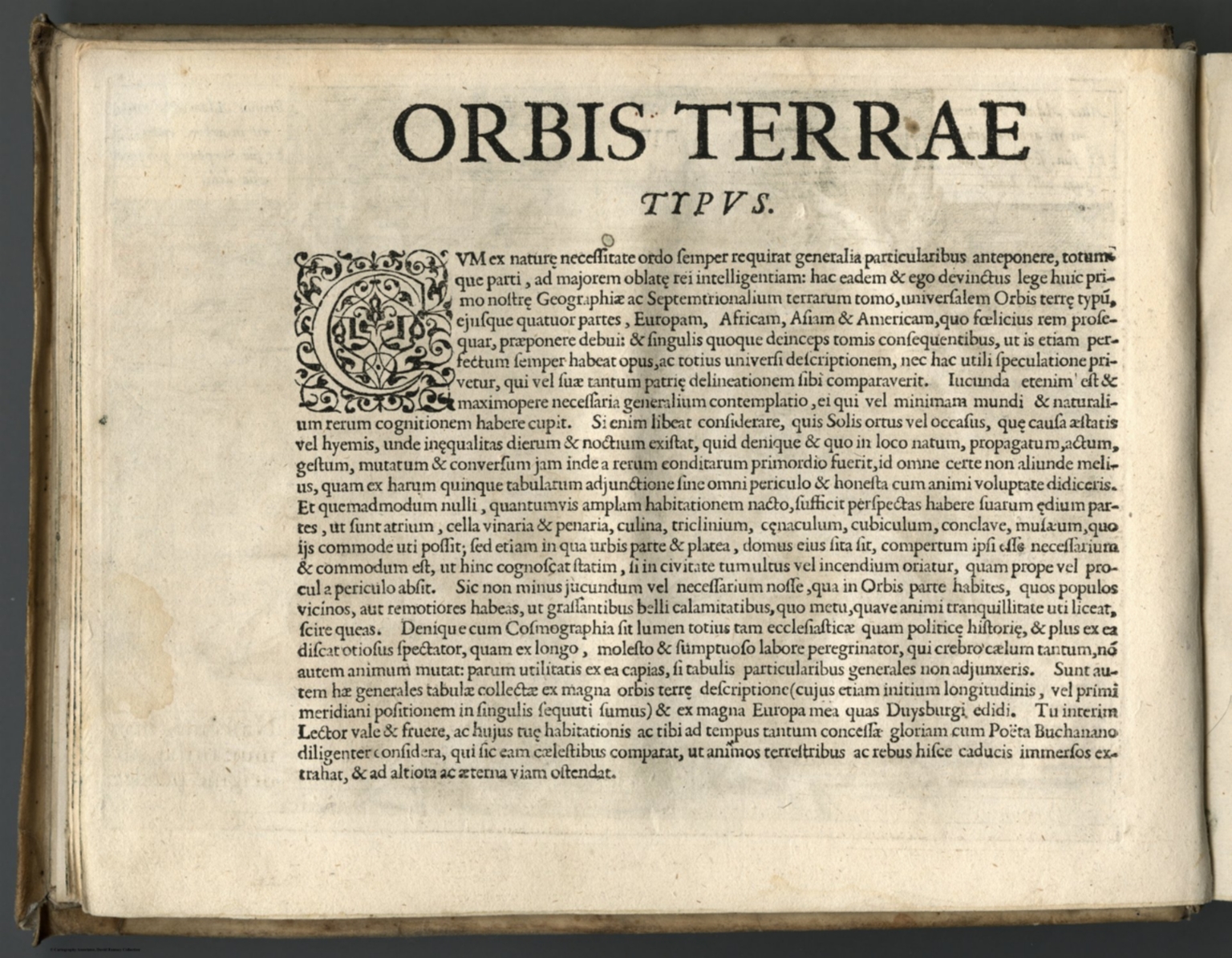 Text Page: Orbis terrae - David Rumsey Historical Map Collection