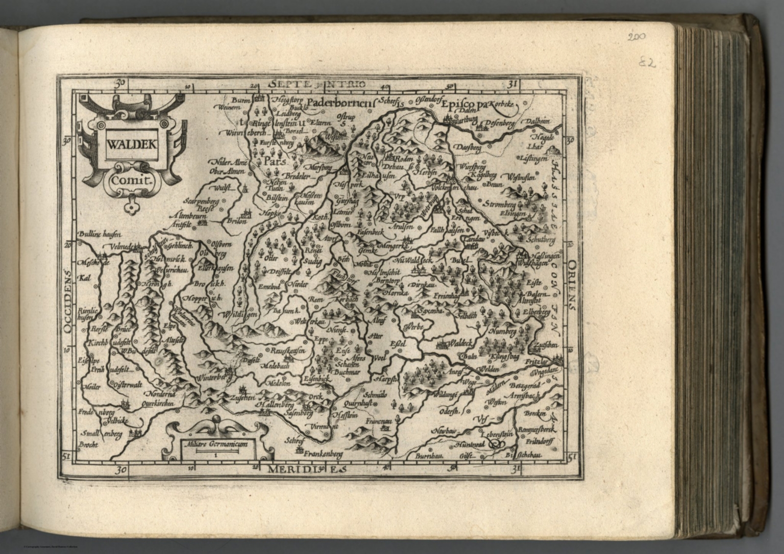 Waldeck Comitatus - David Rumsey Historical Map Collection