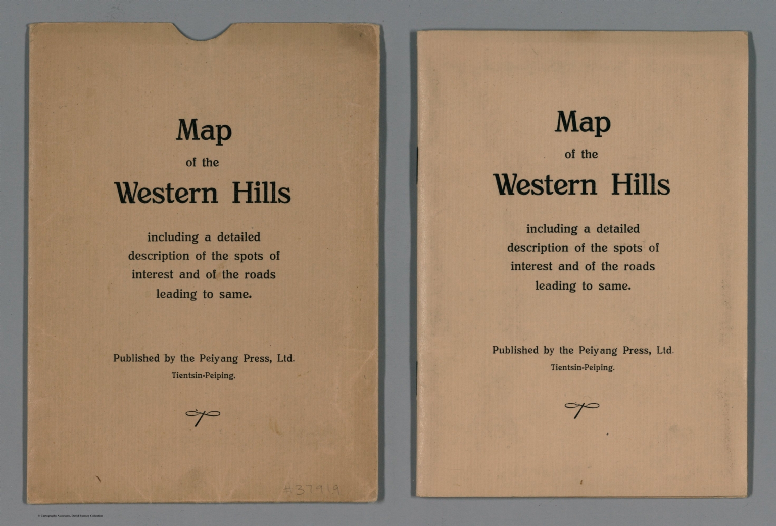 Covers: Map of the Western Hills - David Rumsey Historical Map Collection