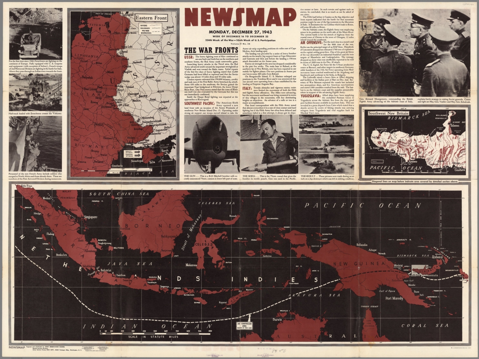 The War Fronts. - David Rumsey Historical Map Collection