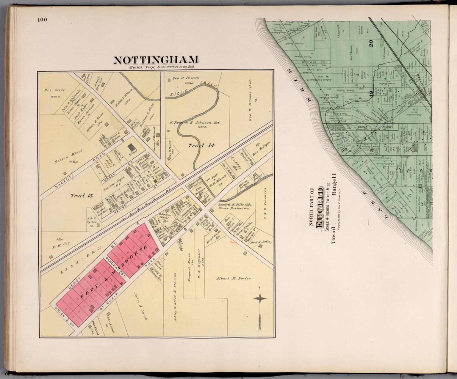 Nottingham. North Part of Euclid. - David Rumsey Historical Map Collection
