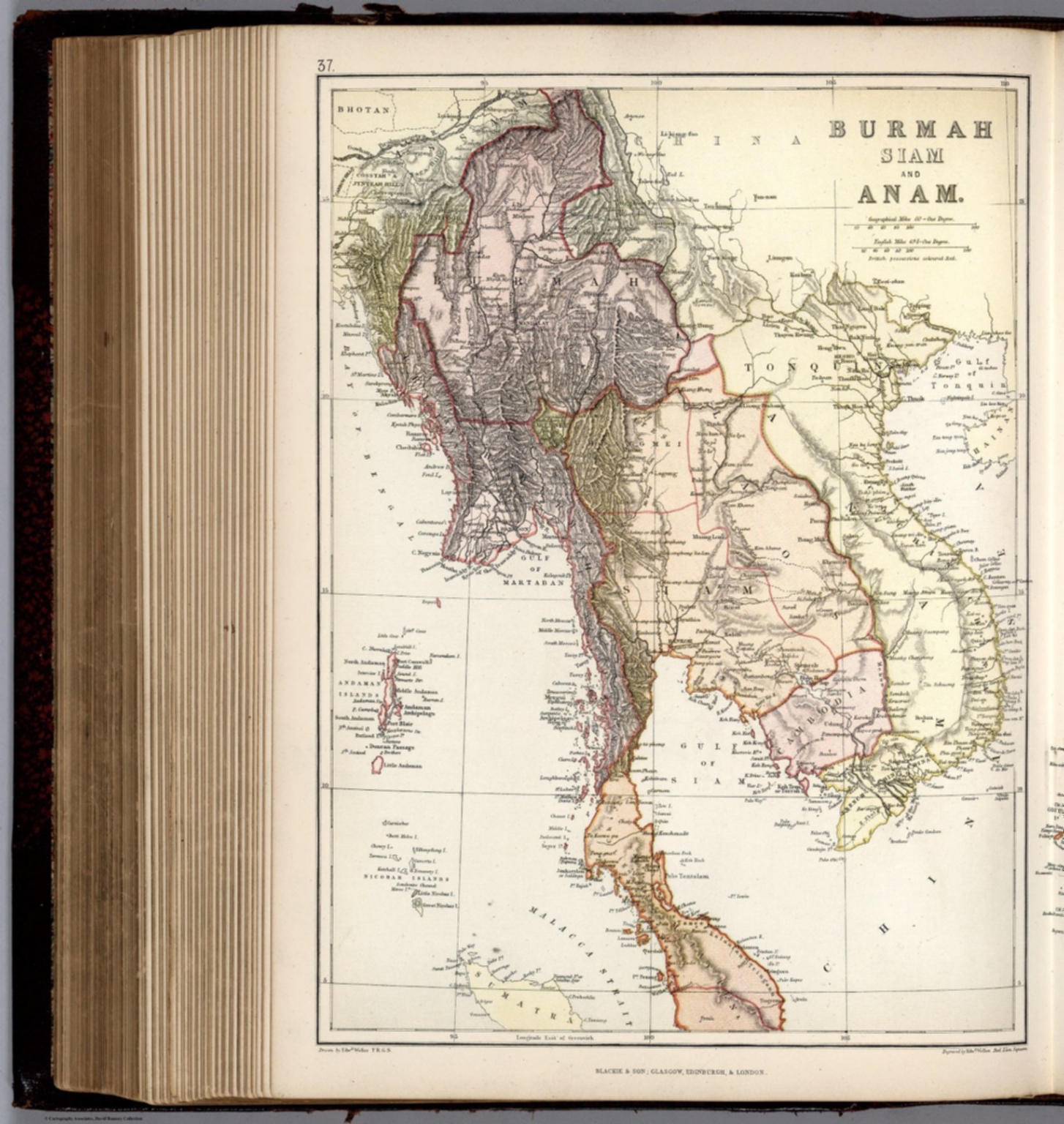 Burmah, Siam, and Anam. - David Rumsey Historical Map Collection