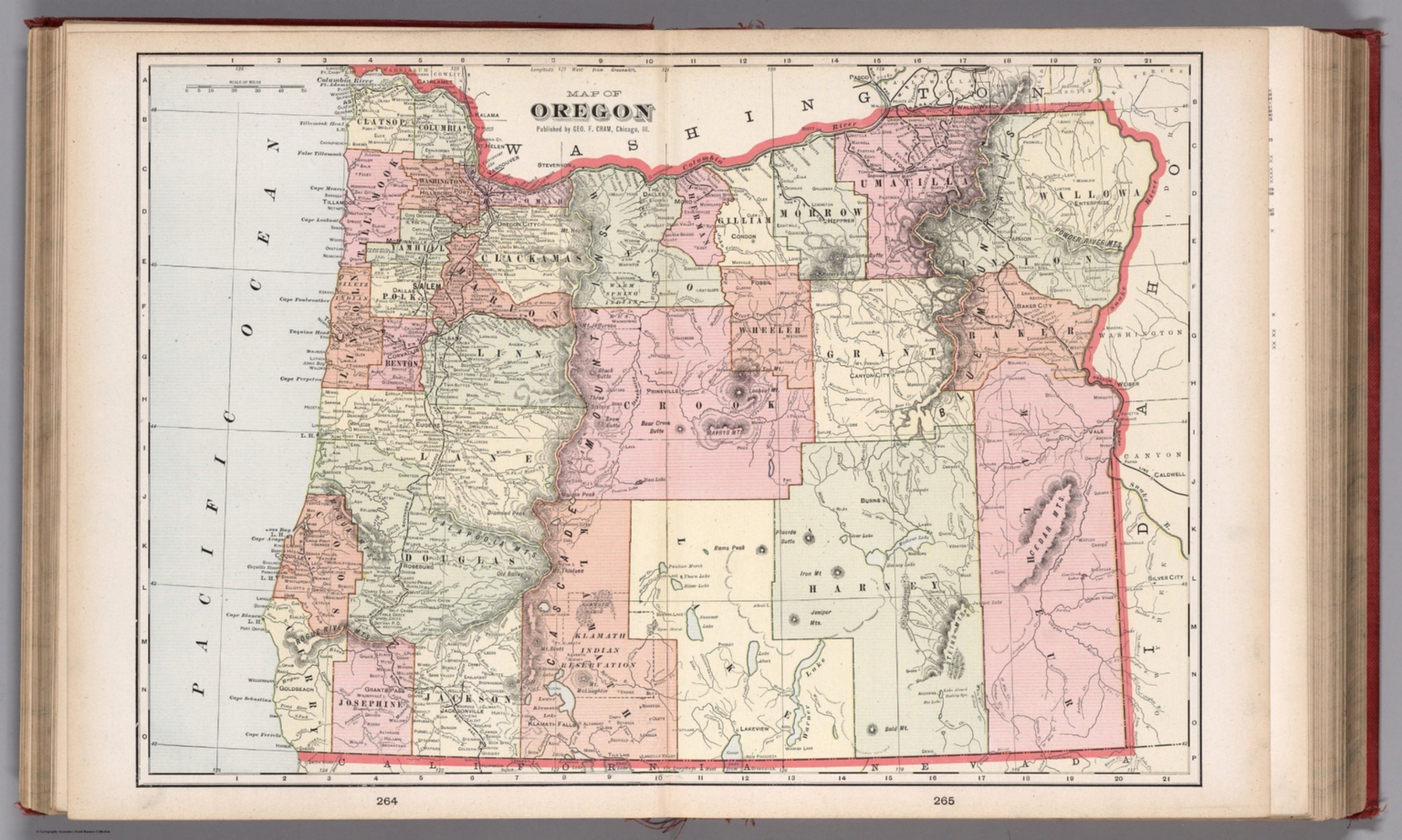 Map of Oregon - David Rumsey Historical Map Collection