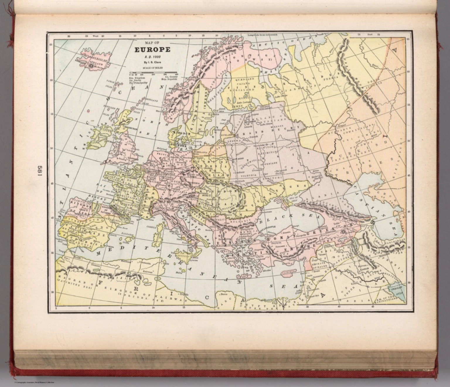 Map of Europe A.D. 1000 - David Rumsey Historical Map Collection