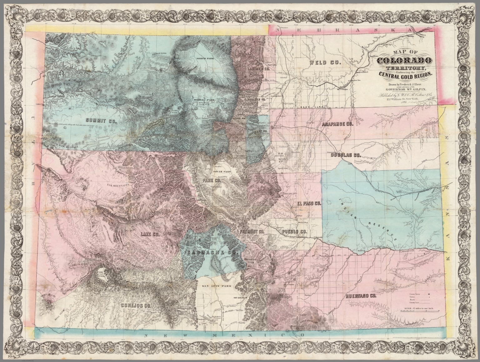 Map of Colorado Territory - David Rumsey Historical Map Collection