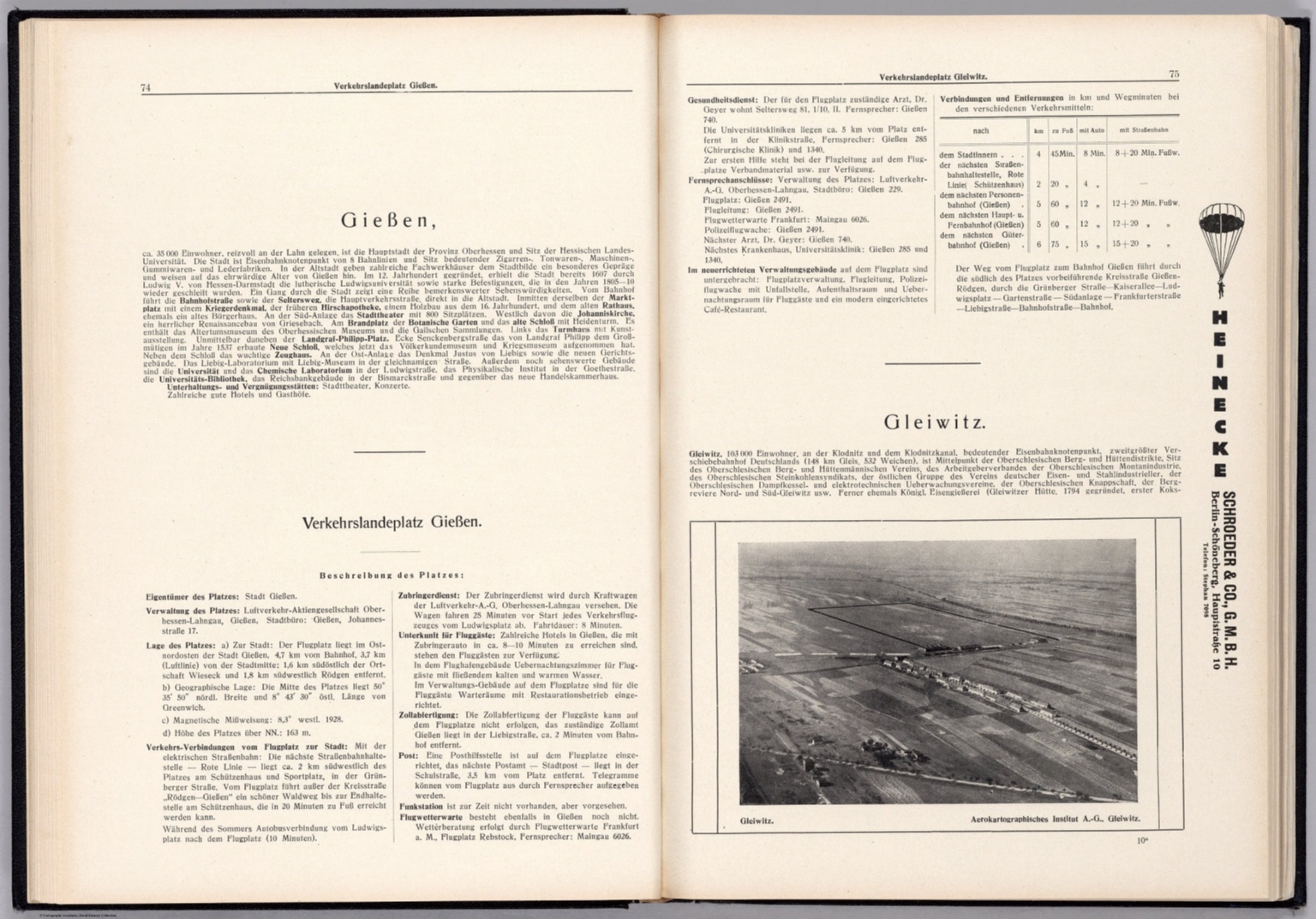 74-75 Text: Geissen. Gleiwitz. - David Rumsey Historical Map Collection